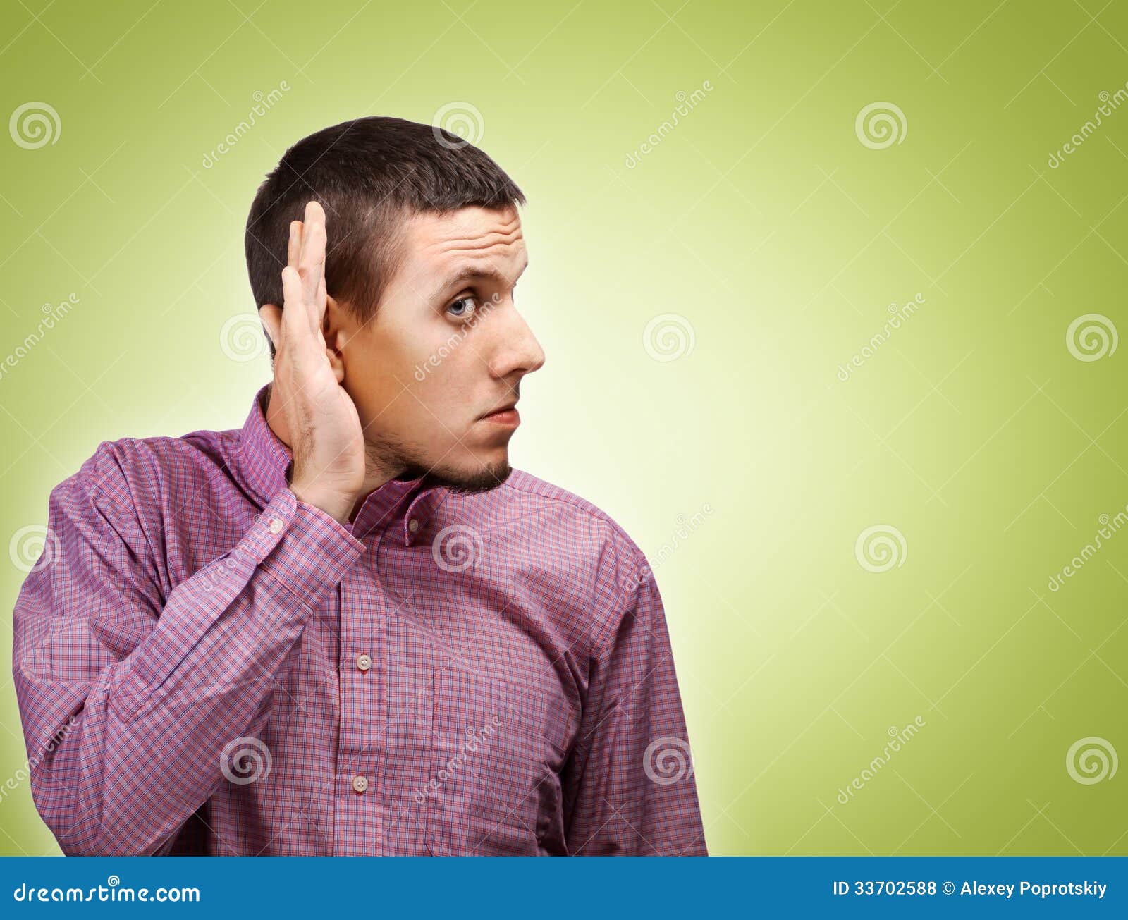 I m listening! stock photo. Image of concept, adult, listen - 33702588