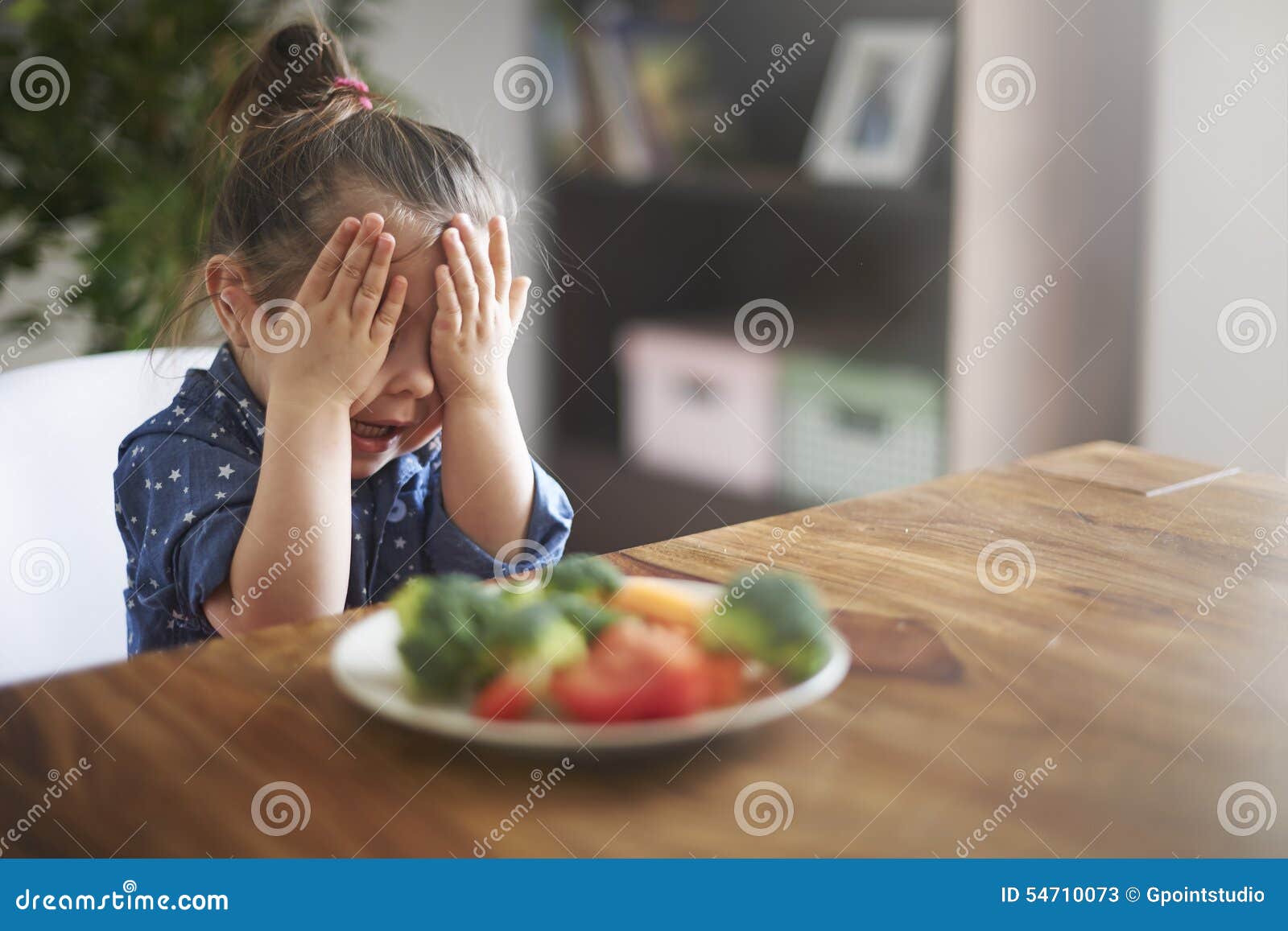 I m not eating this! stock image. Image of indoors, displeased - 54710073