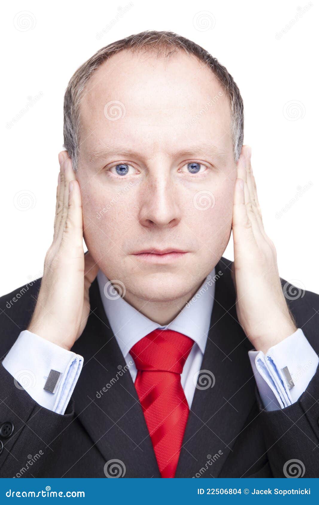 I m not listening stock photo. Image of sound, businessman - 22506804
