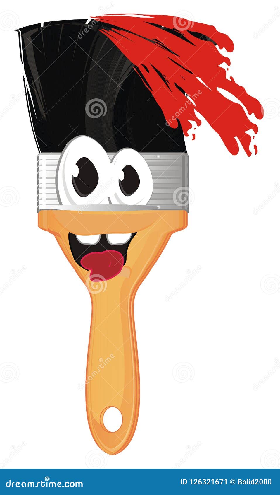 I`m an orange color stock illustration. Illustration of crazy - 126321671