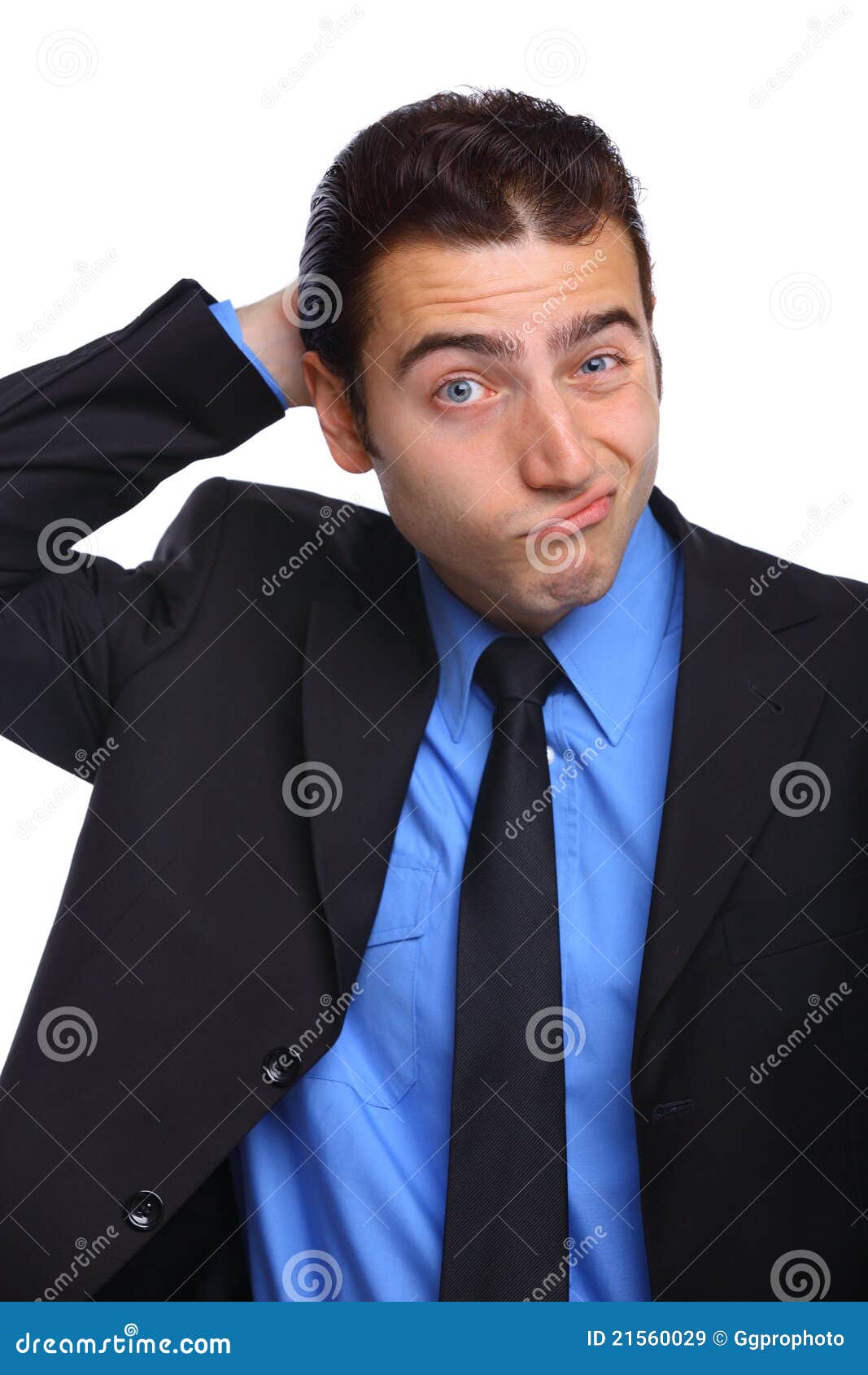 I m Perplexed stock image. Image of people, white, head - 21560029