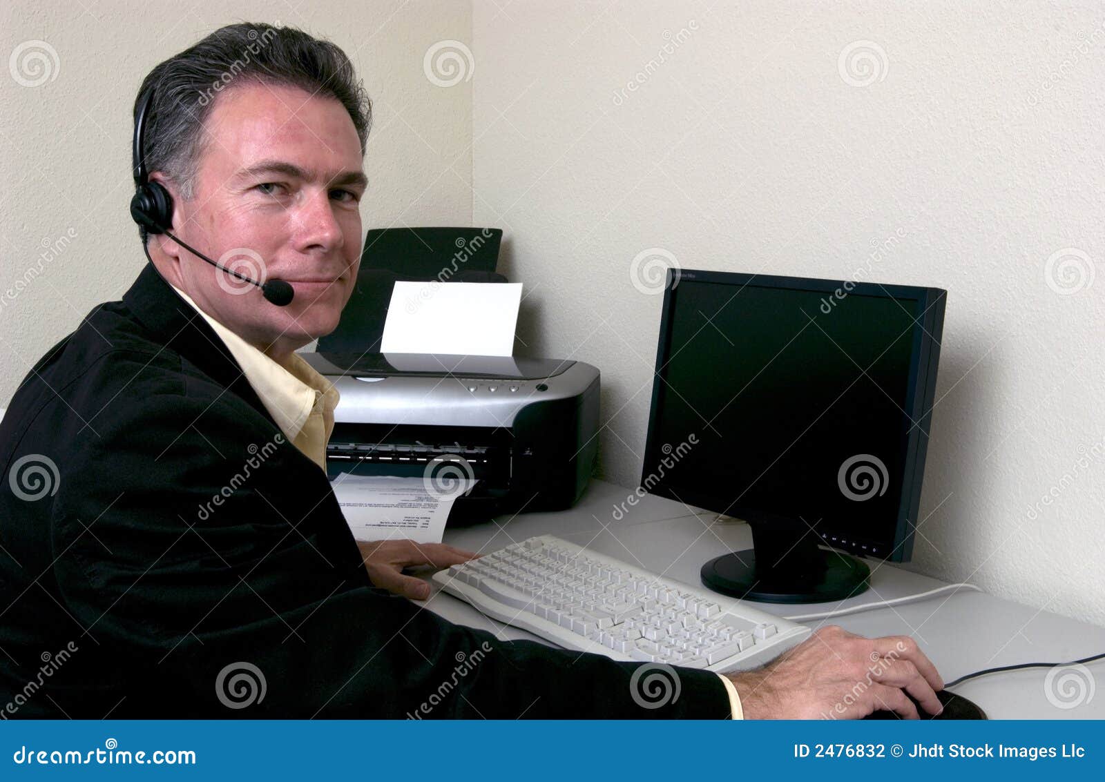 I m Ready to Help. stock photo. Image of receptionist - 2476832