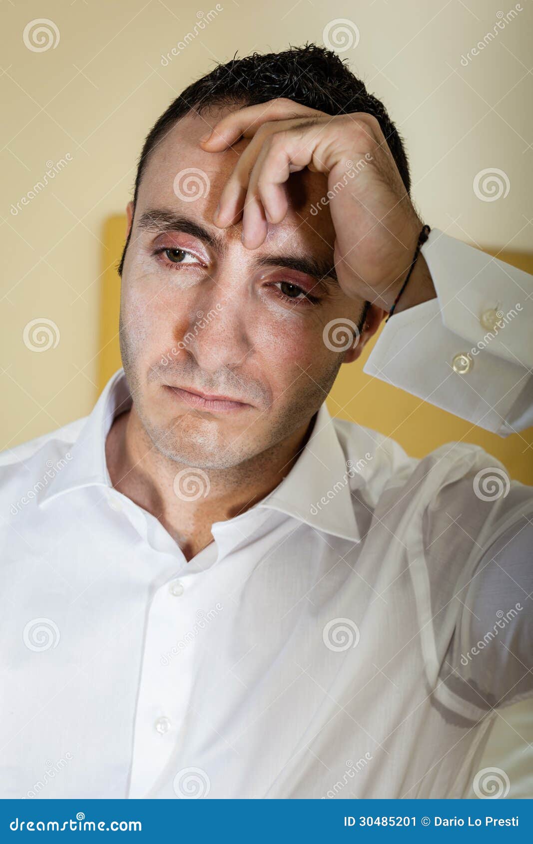 I m sad stock image. Image of indoor, adult, exhausted - 30485201