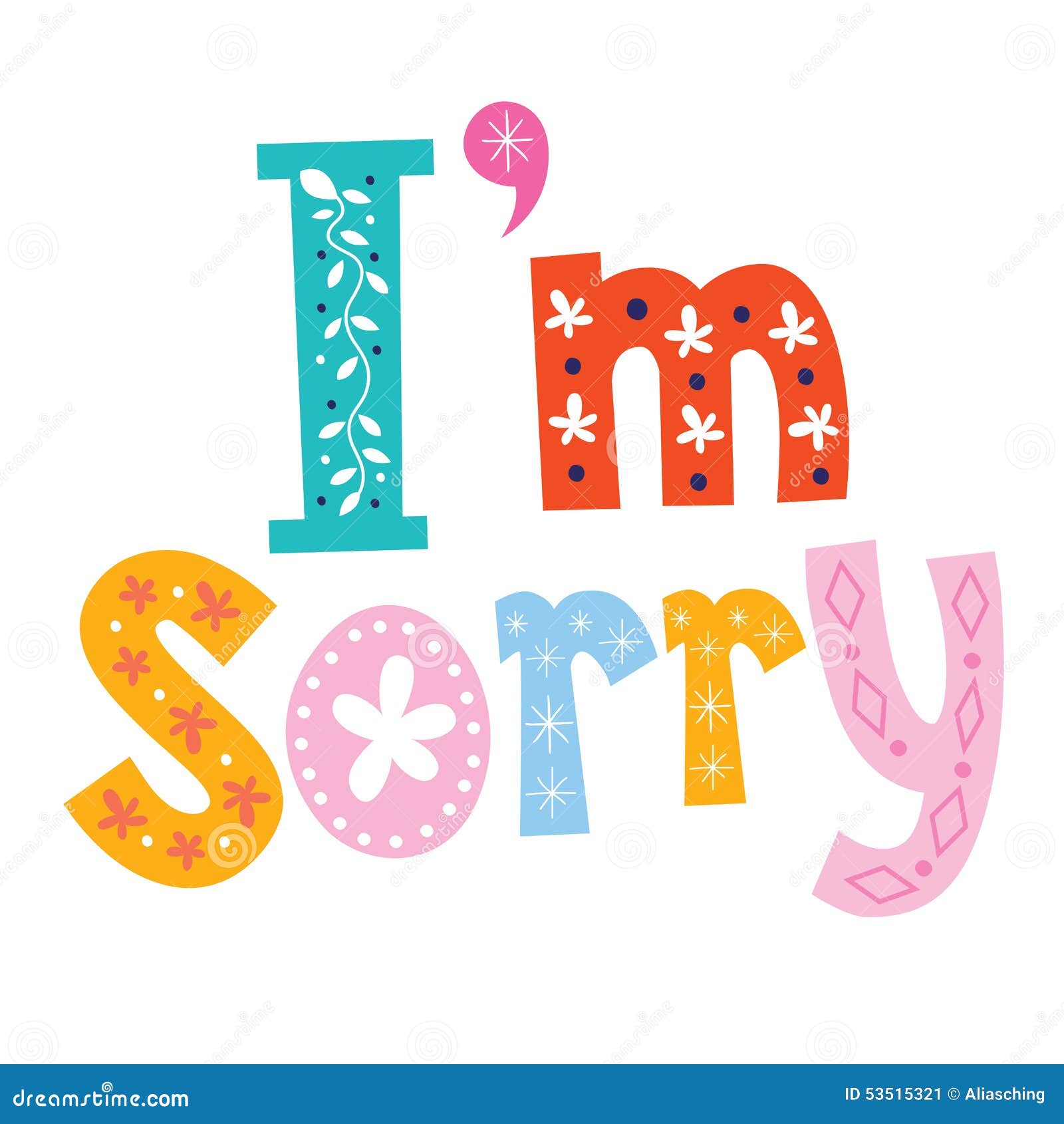 I'm Sorry Stock Photo - Image: 53515321