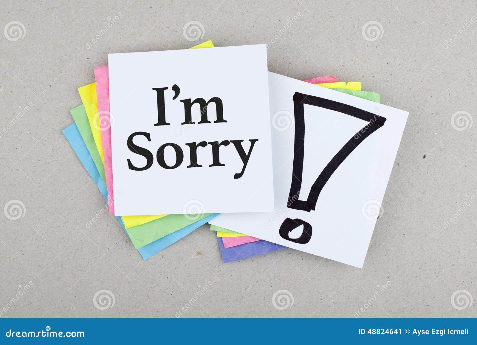 I m Sorry Note Message stock image. Image of sadness - 48824641