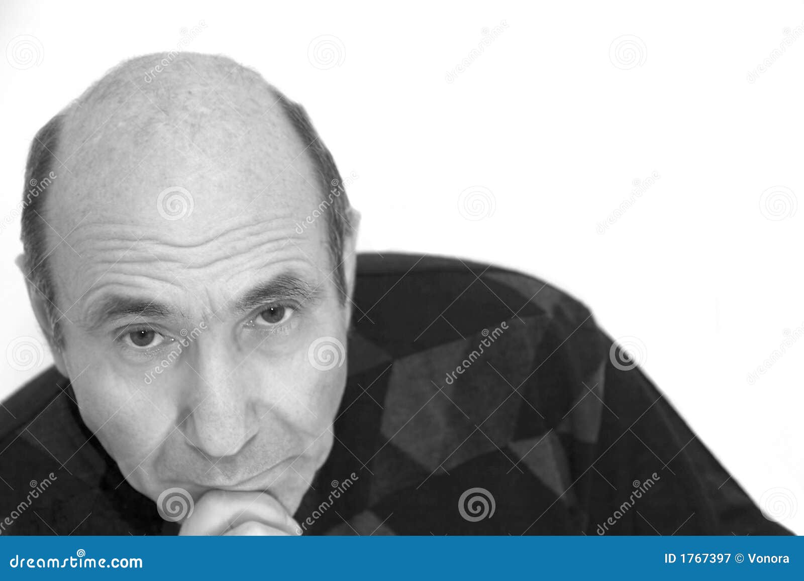 I m thinking stock image. Image of hair, forehead, emotion - 1767397
