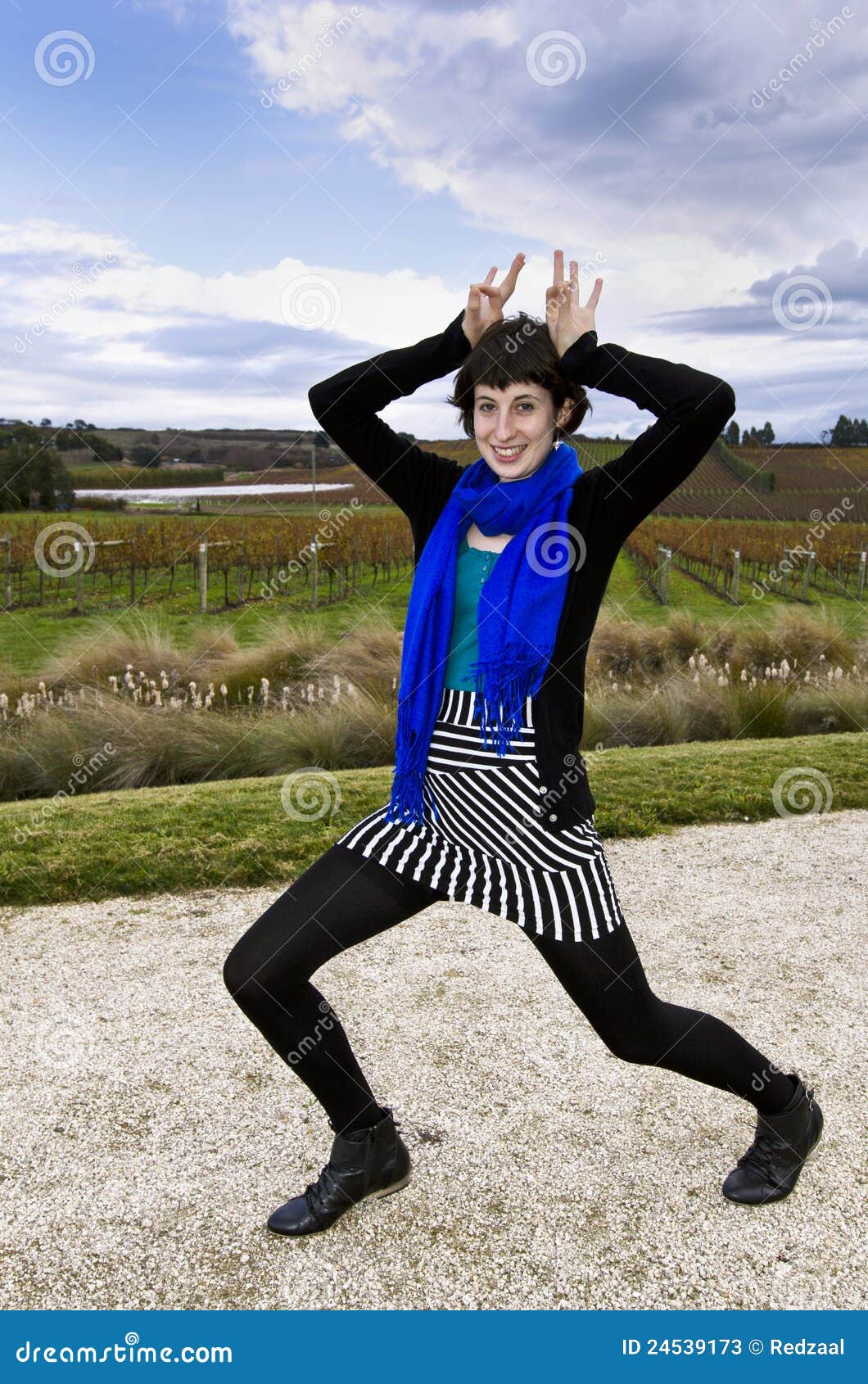 I M a Zebra. Young Woman Having Fun Stock Image - Image of happy, alone ...