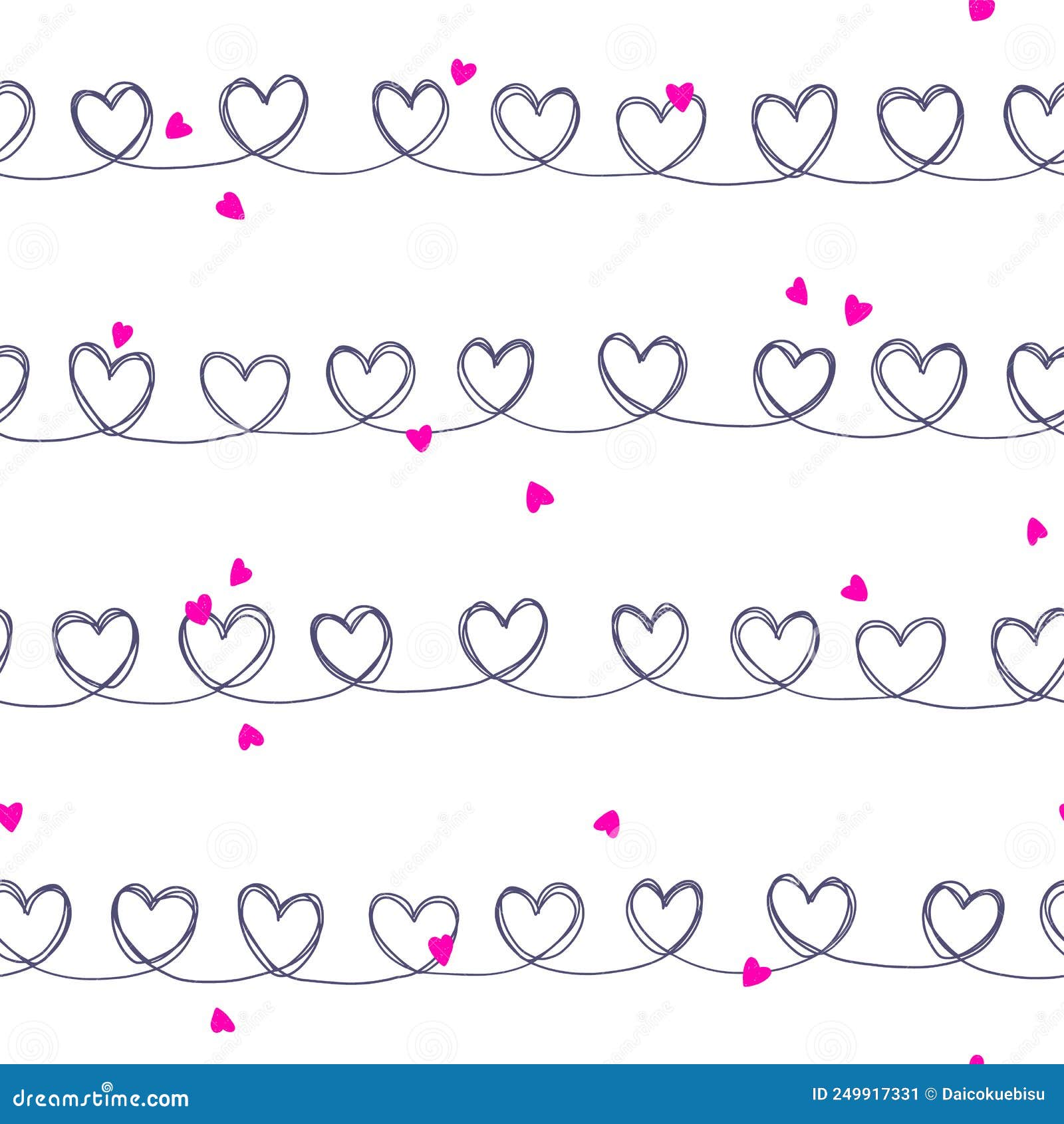 I Made an Interesting and Fun Pattern Using the Shape of a Heart, Stock ...