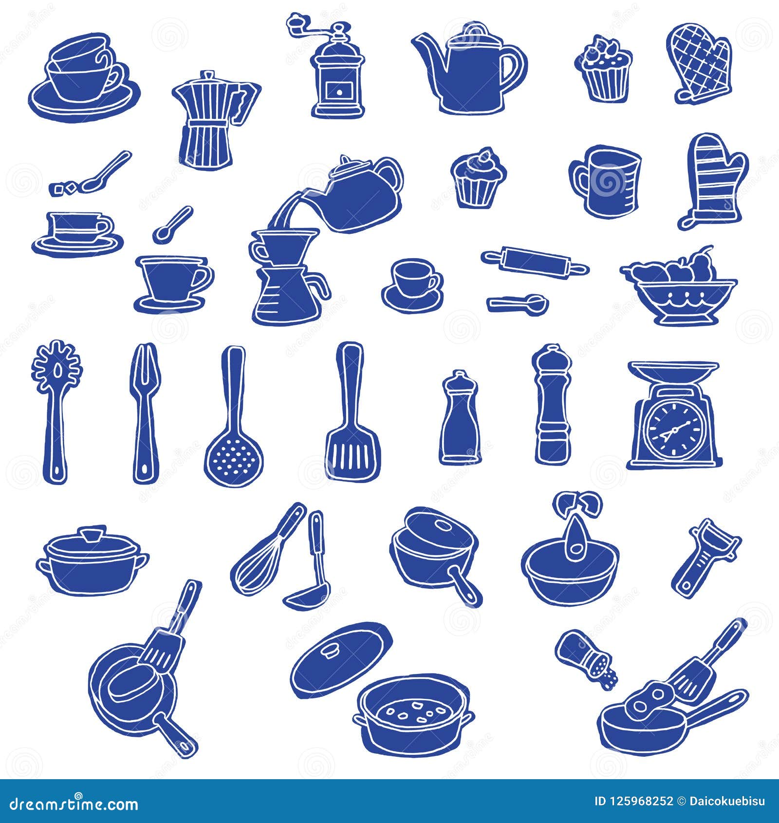 Kitchen Utensil Comics Illustration, Stock Vector - Illustration of ...