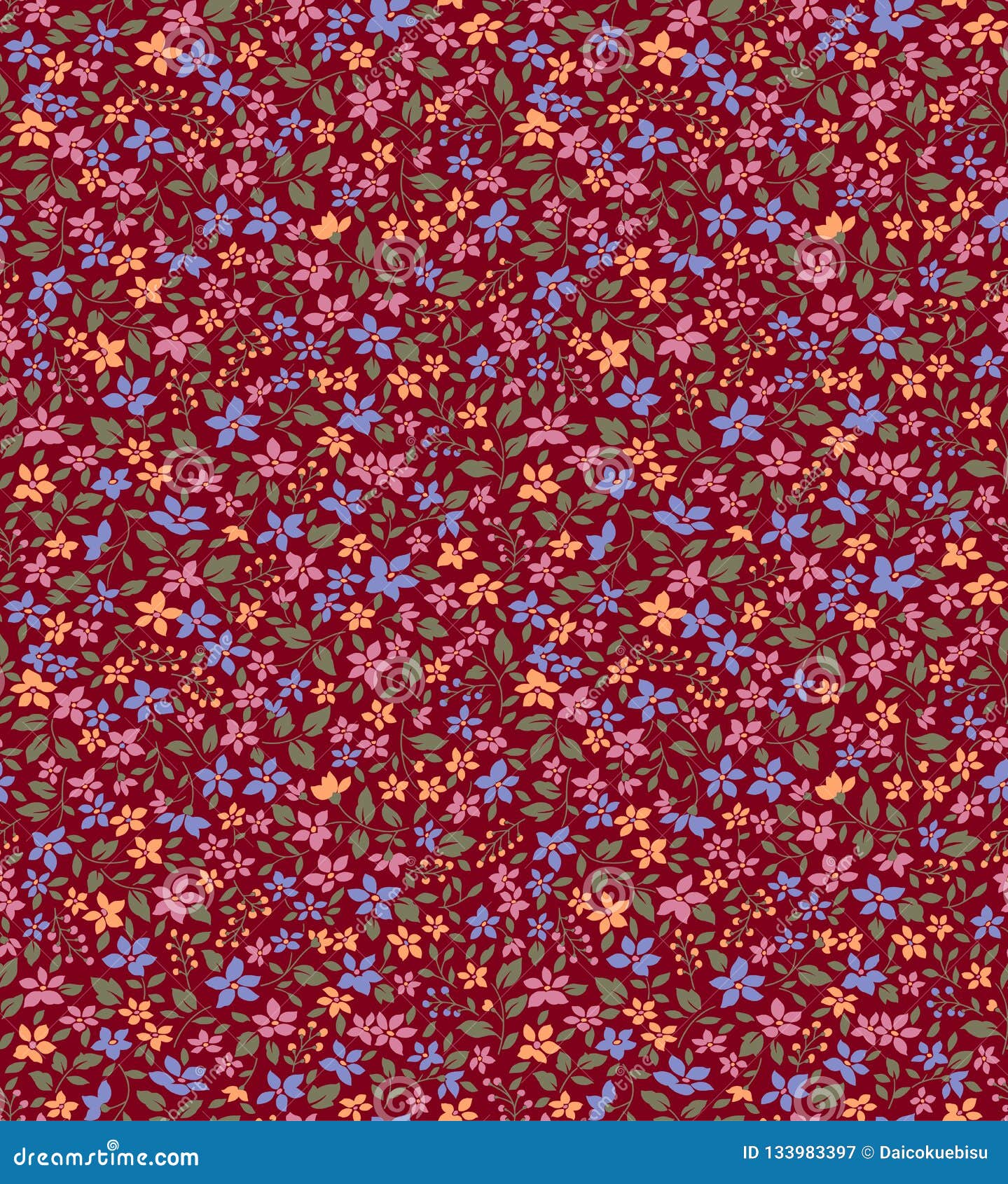 Pattern of the Small Flower, Stock Vector - Illustration of print ...