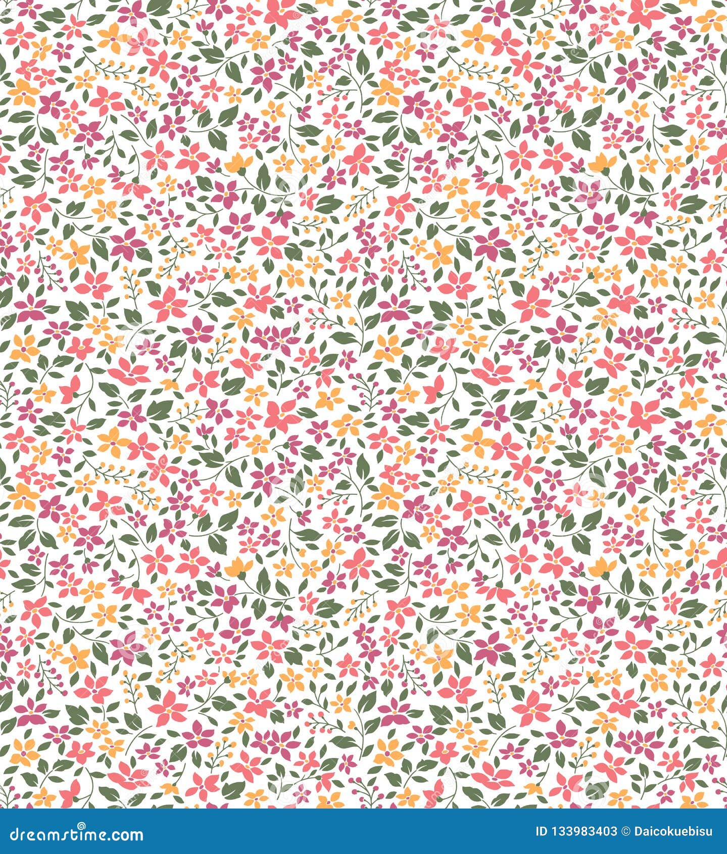 Pattern of the Small Flower, Stock Vector - Illustration of interior ...