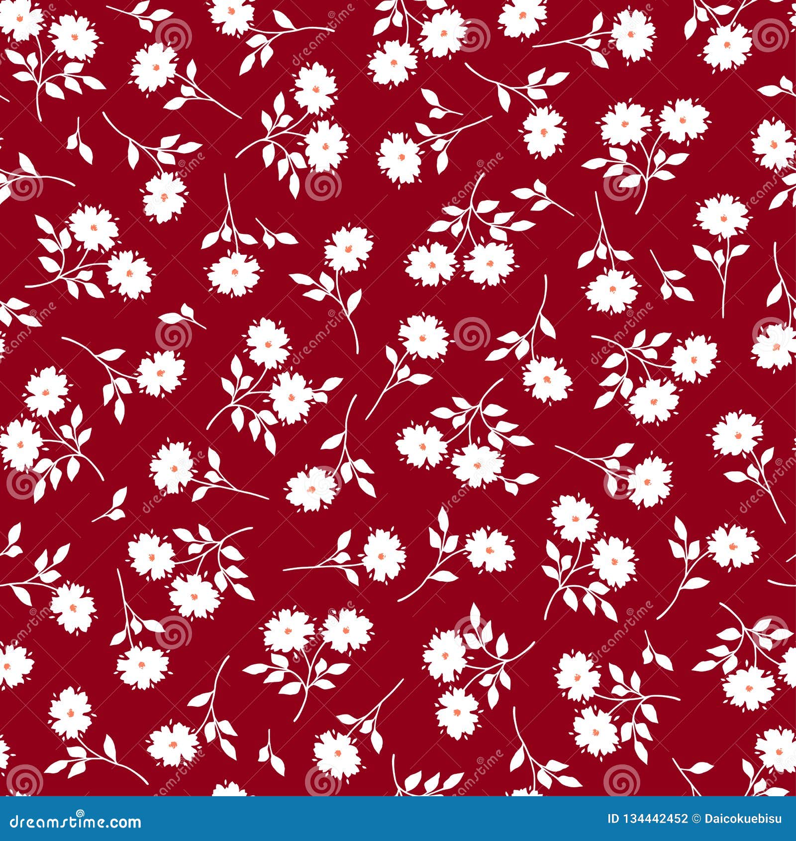 Pattern of the Small Flower, Stock Vector - Illustration of botanical ...