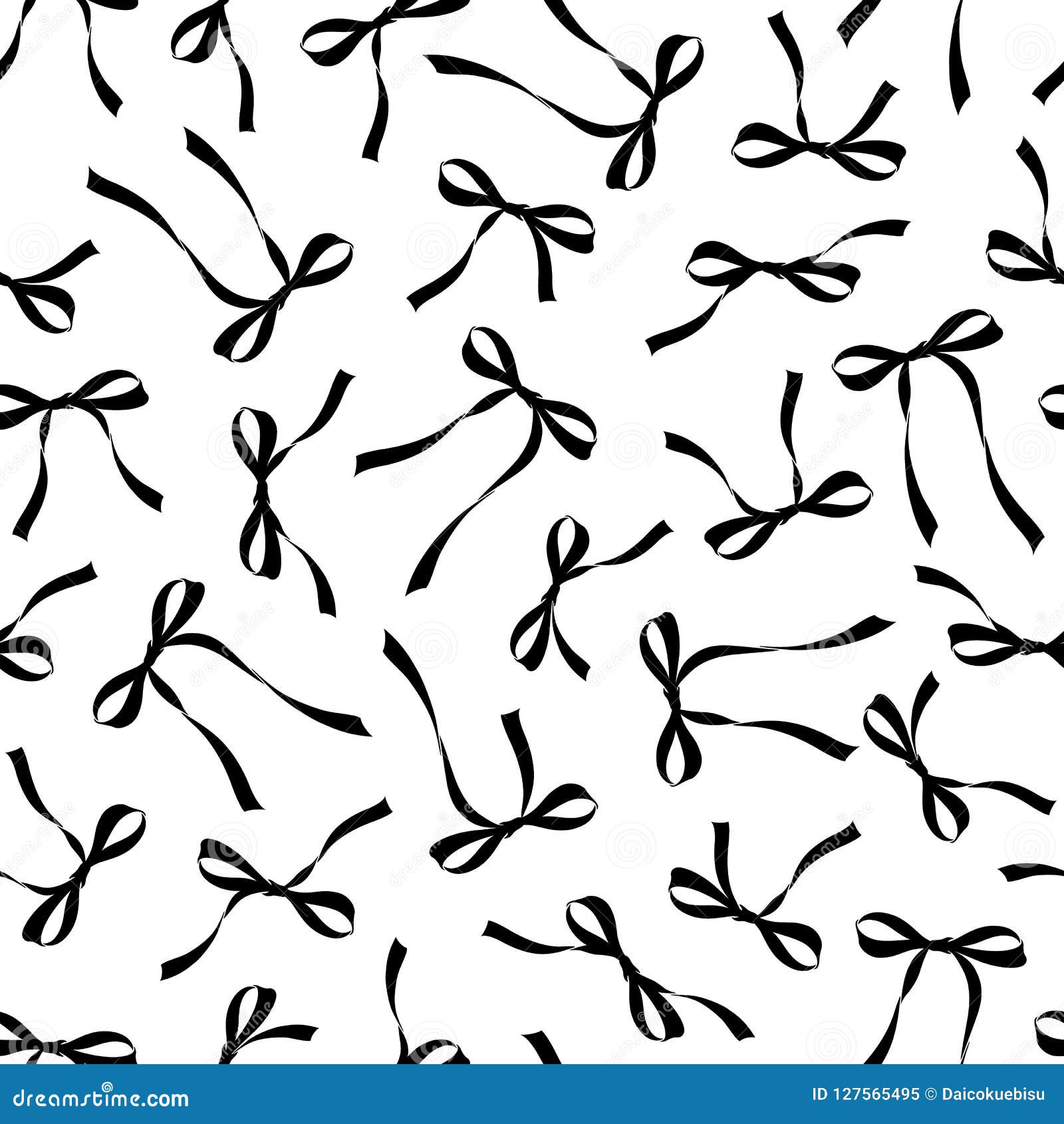 Pattern of pretty ribbon, stock vector. Illustration of pretty - 127565495