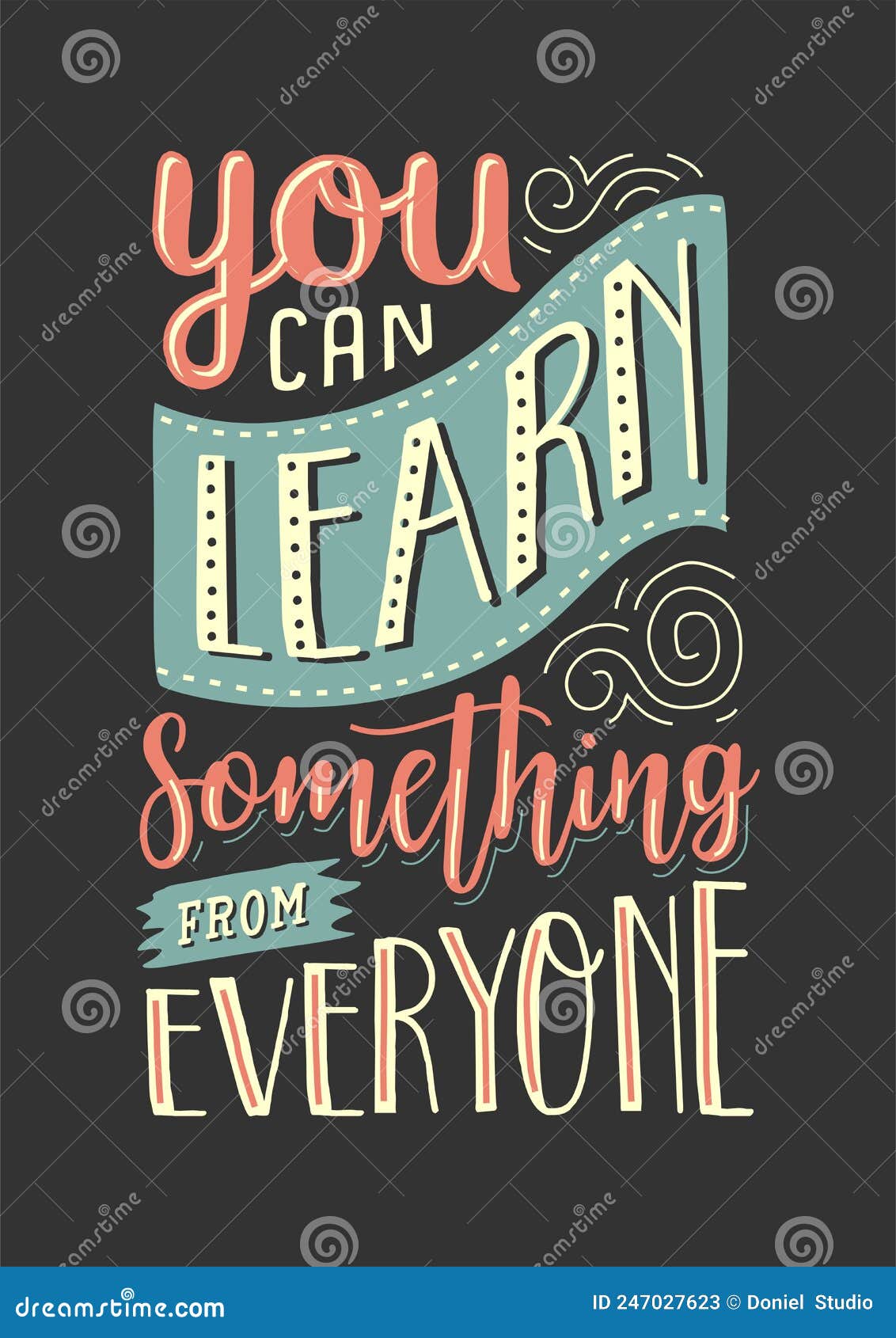 You Can Learn Something from Everyone Stock Illustration - Illustration ...