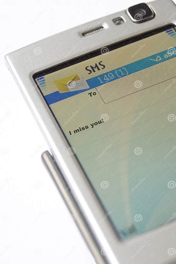I miss you Sms stock image. Image of message, text, phone - 4288245