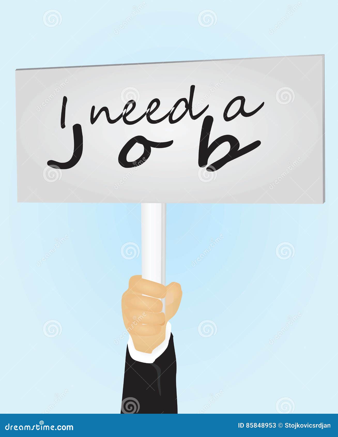 I need a job stock vector. Illustration of rights, employment - 85848953
