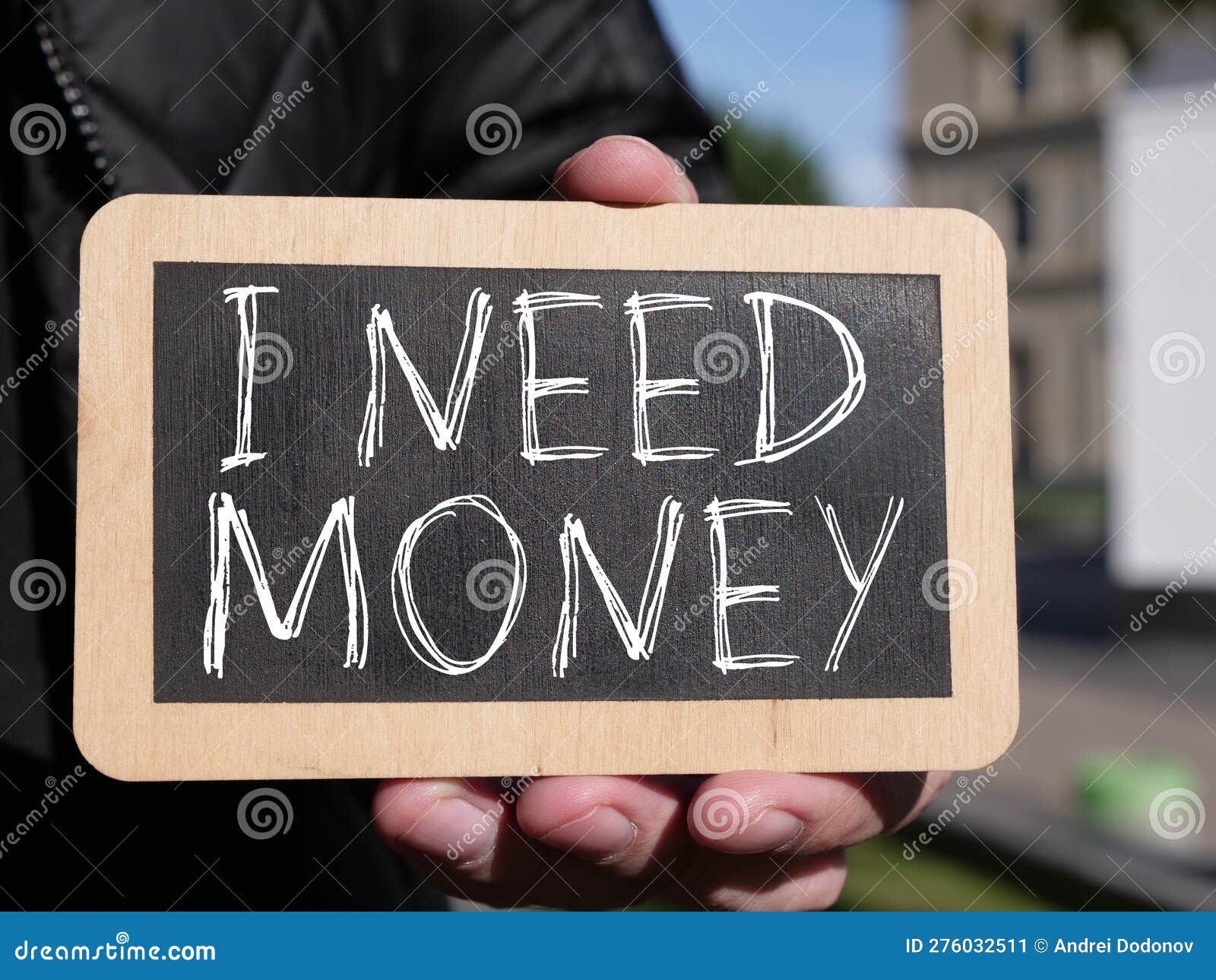 I Need Money is Shown Using the Text Stock Image - Image of finance ...