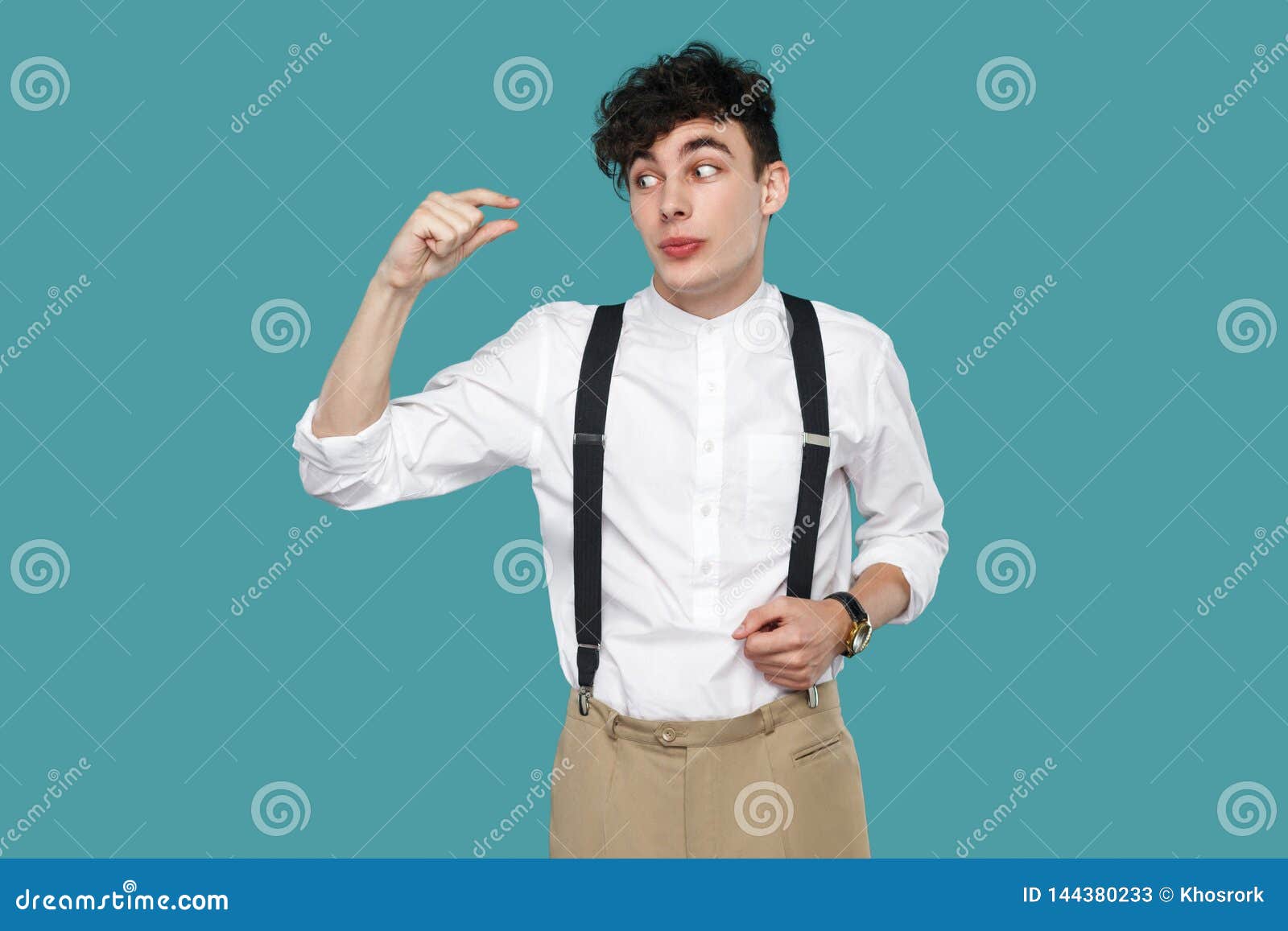 I Need More. Man Showing a Little Bit Gesture with Finger Stock Image ... I Need More. Man Showing a Little Bit Gesture with Finger Stock Image ...