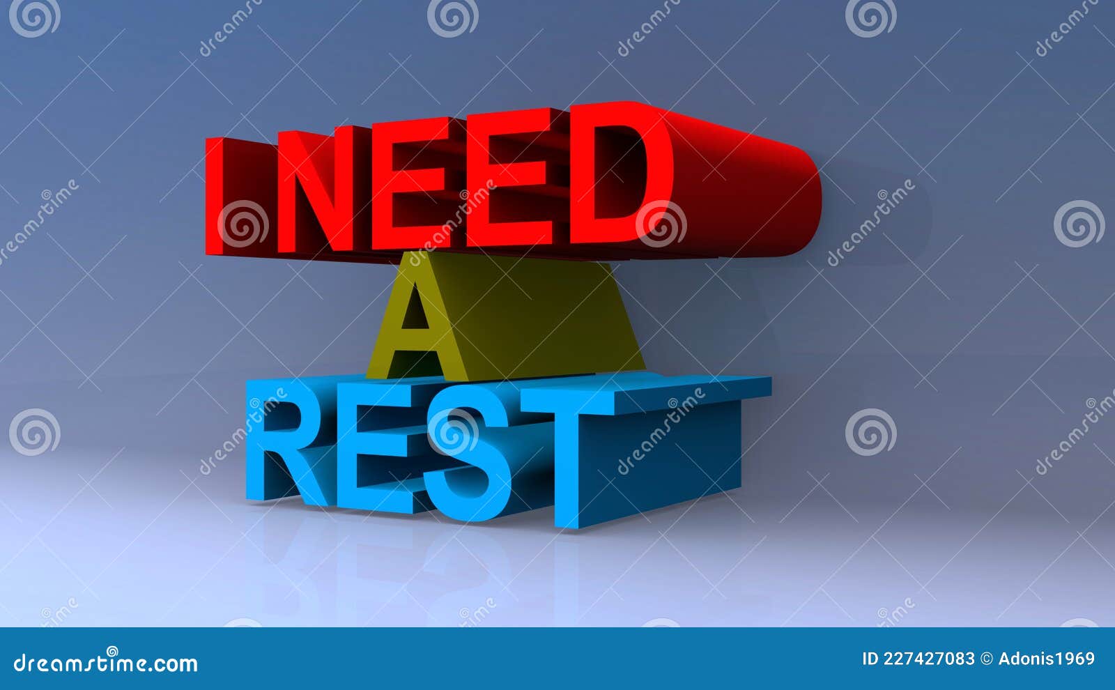 I need a rest on blue stock illustration. Illustration of pink - 227427083