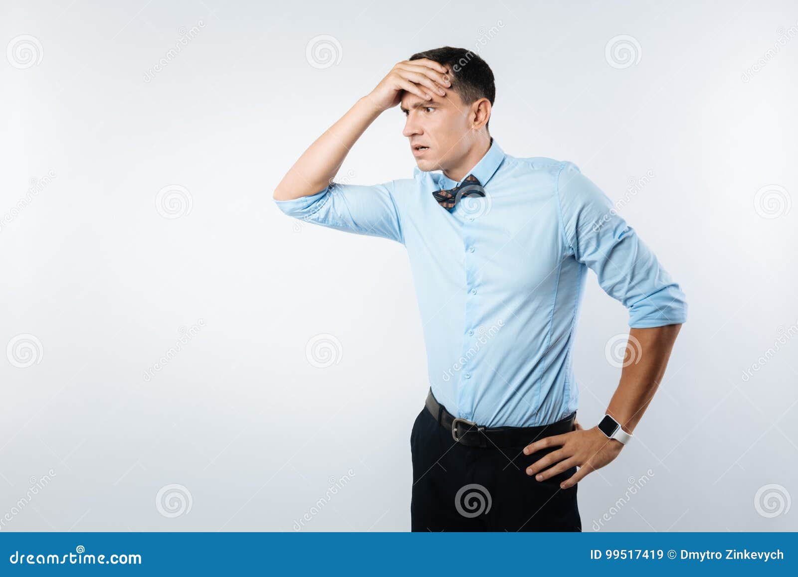 Serious Handsome Man Having Problems Stock Image - Image of manager ...