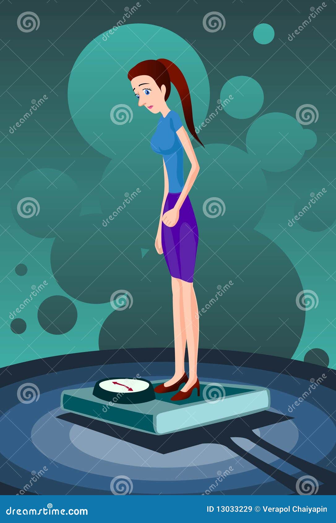 I Need To Put on More Weight Stock Illustration - Illustration of ...