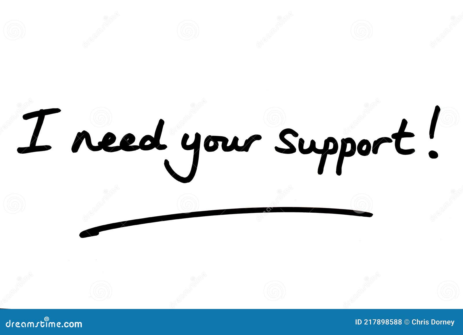 I need your support stock illustration. Illustration of supportive ...