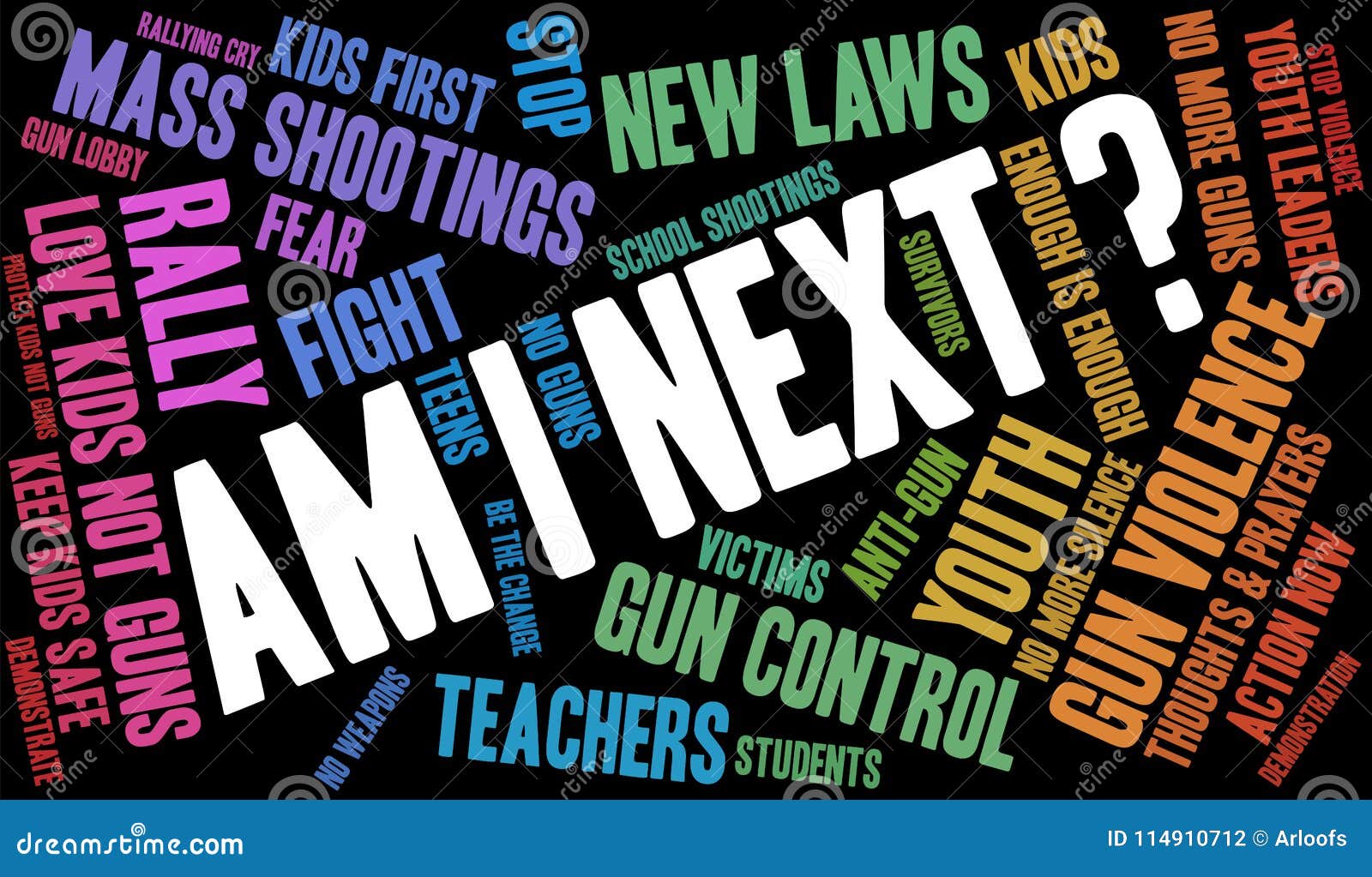 Am I Next Word Cloud stock vector. Illustration of demonstrate - 114910712