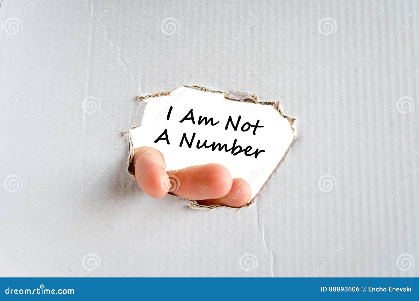 I am Not a Number Text Concept Stock Photo - Image of arrogance ...
