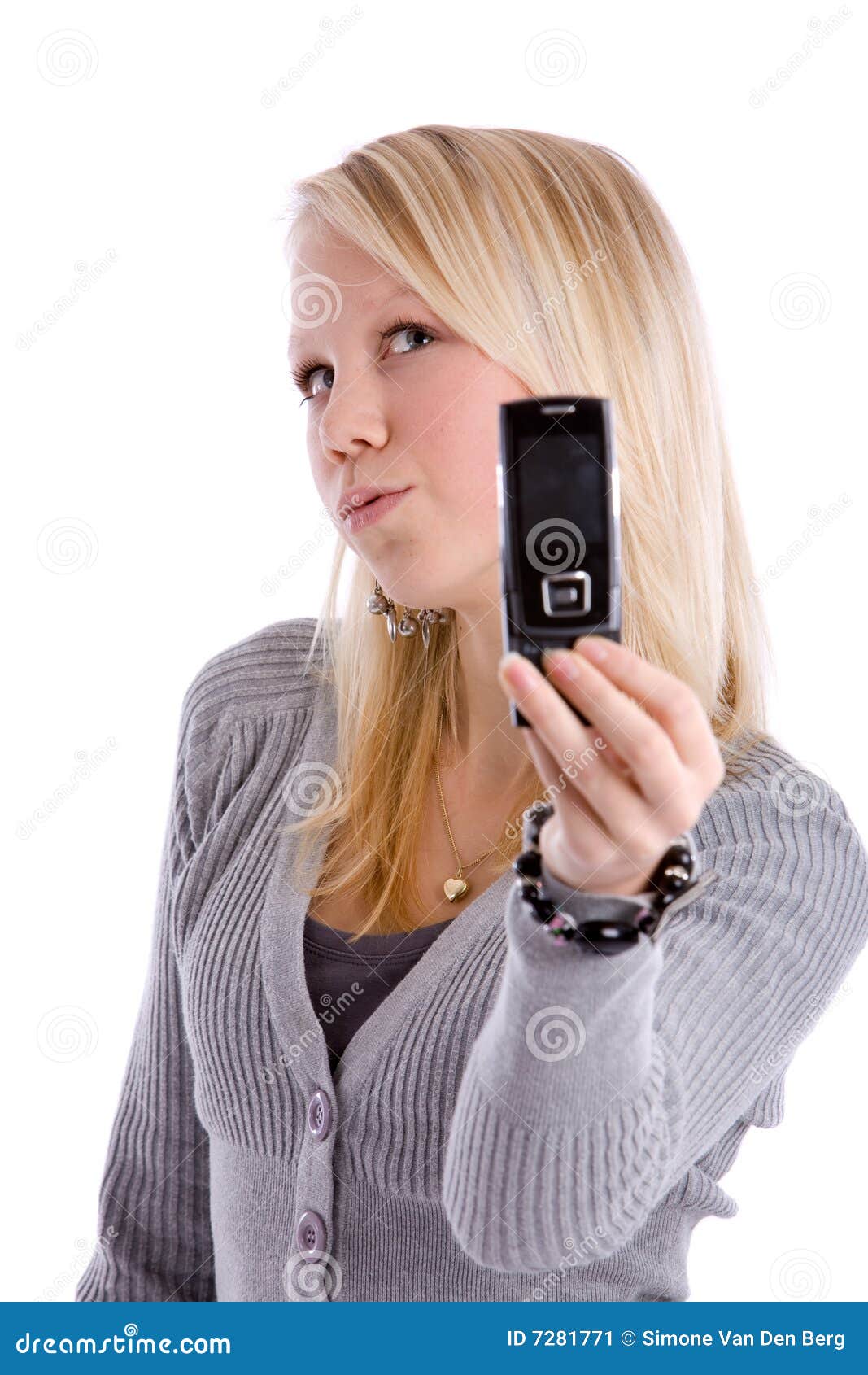 Am I not pretty? stock image. Image of female, studio - 7281771