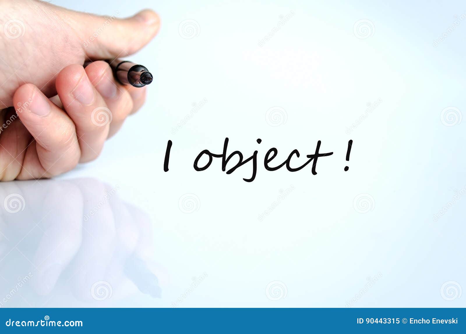 I Object Concept stock image. Image of attorney, front - 90443315