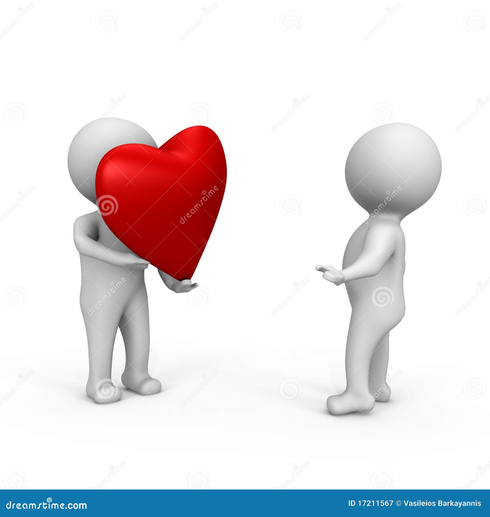 I Offer You My Heart - a 3d Image Stock Illustration - Illustration of ...