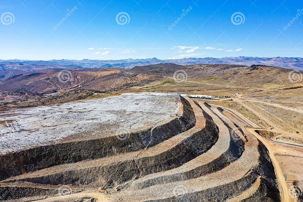 I Open Pit Mine Leaching Pad Stock Image - Image of environmental ...