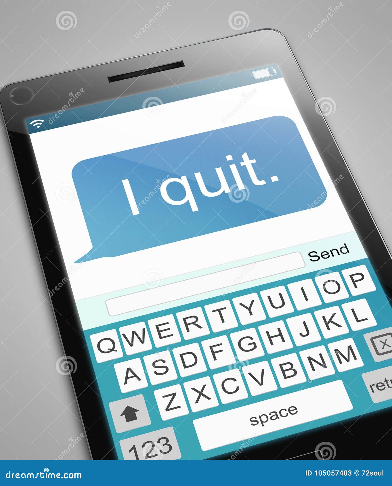 I quit concept. stock illustration. Illustration of concept - 105057403