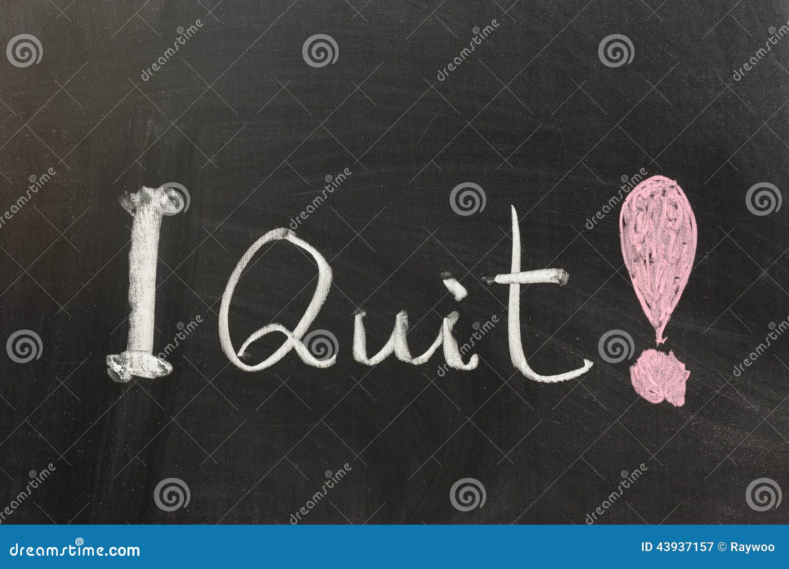 I quit stock image. Image of black, handwriting, drawing - 43937157