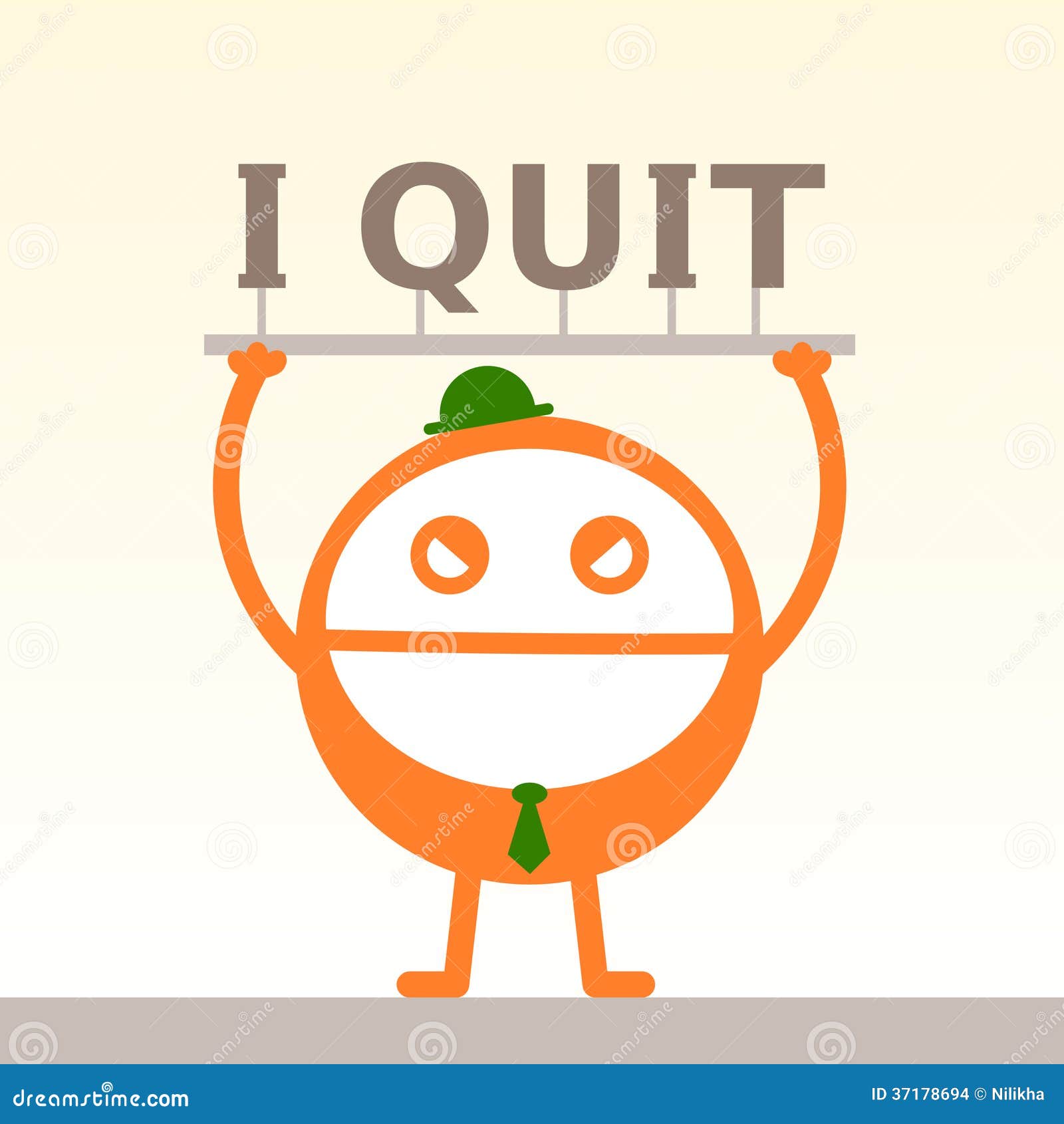 I quit stock illustration. Illustration of bankrupt, failure - 37178694