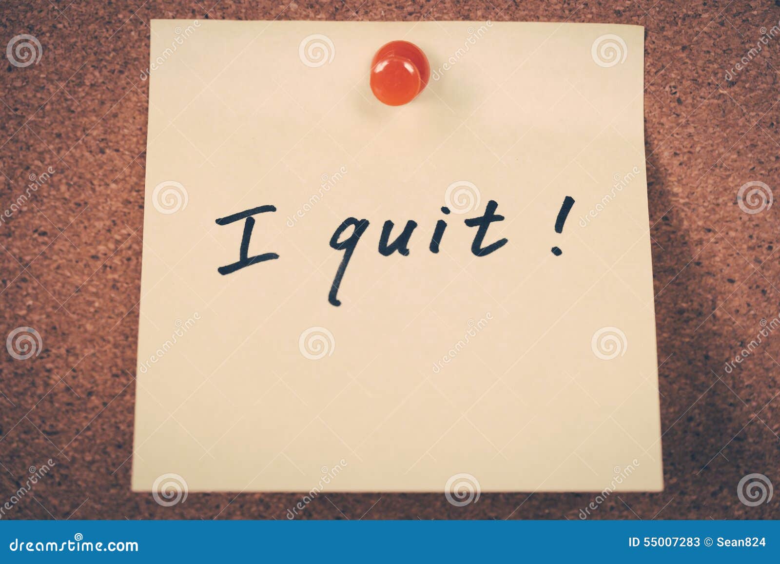 I quit stock image. Image of freedom, paper, resign, board - 55007283