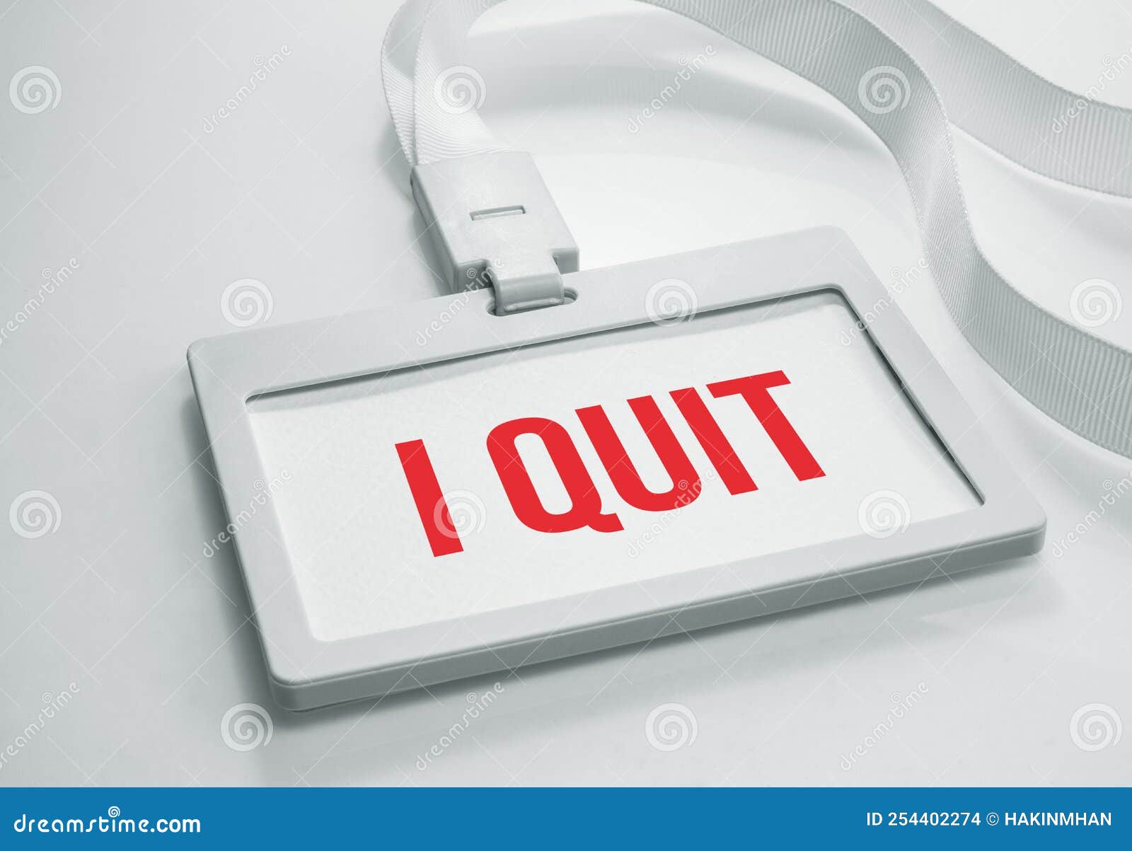 I Quit Text with Label Staff,job Resignation Stock Illustration ...