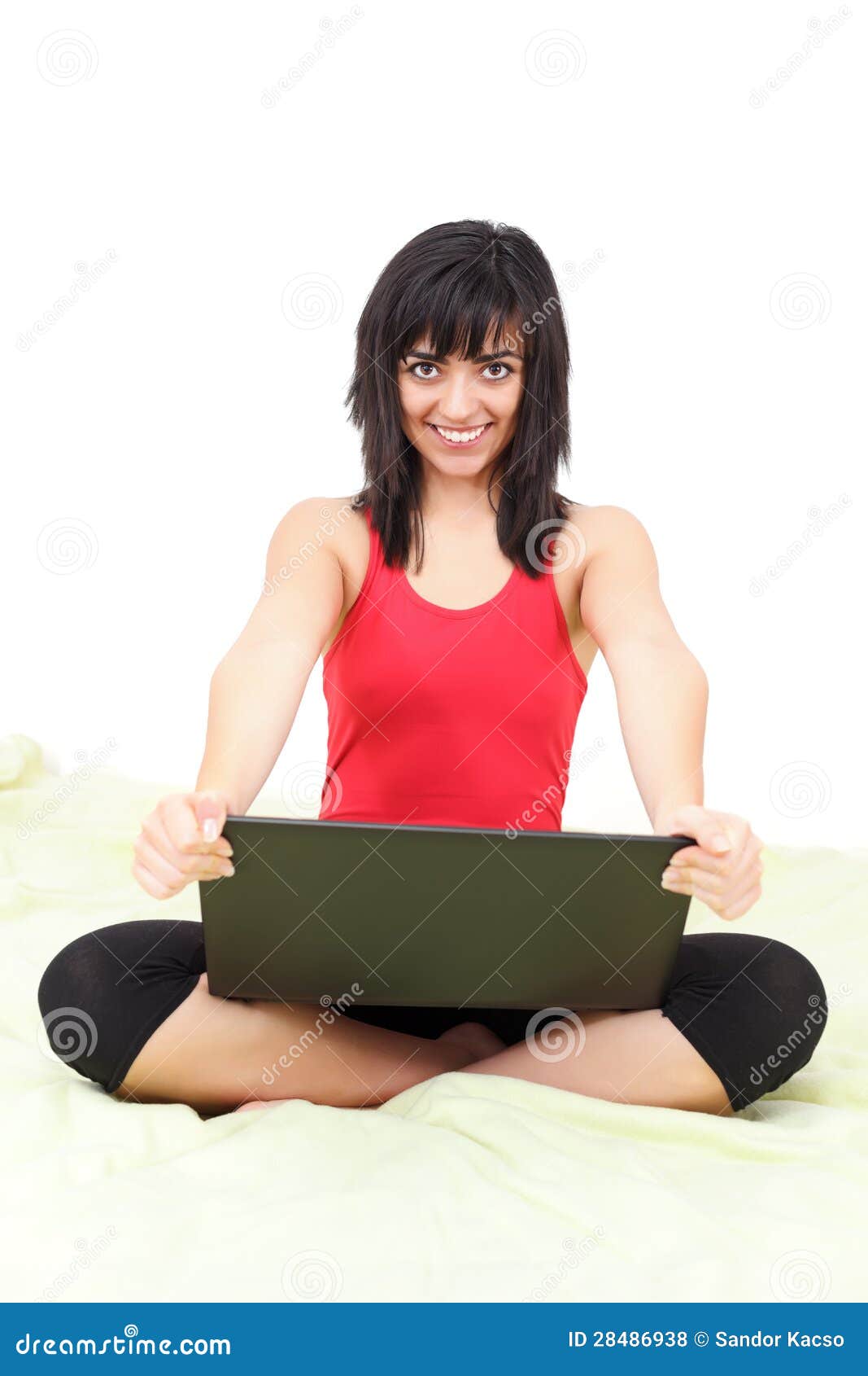 I am ready stock photo. Image of happy, adult, laptop - 28486938