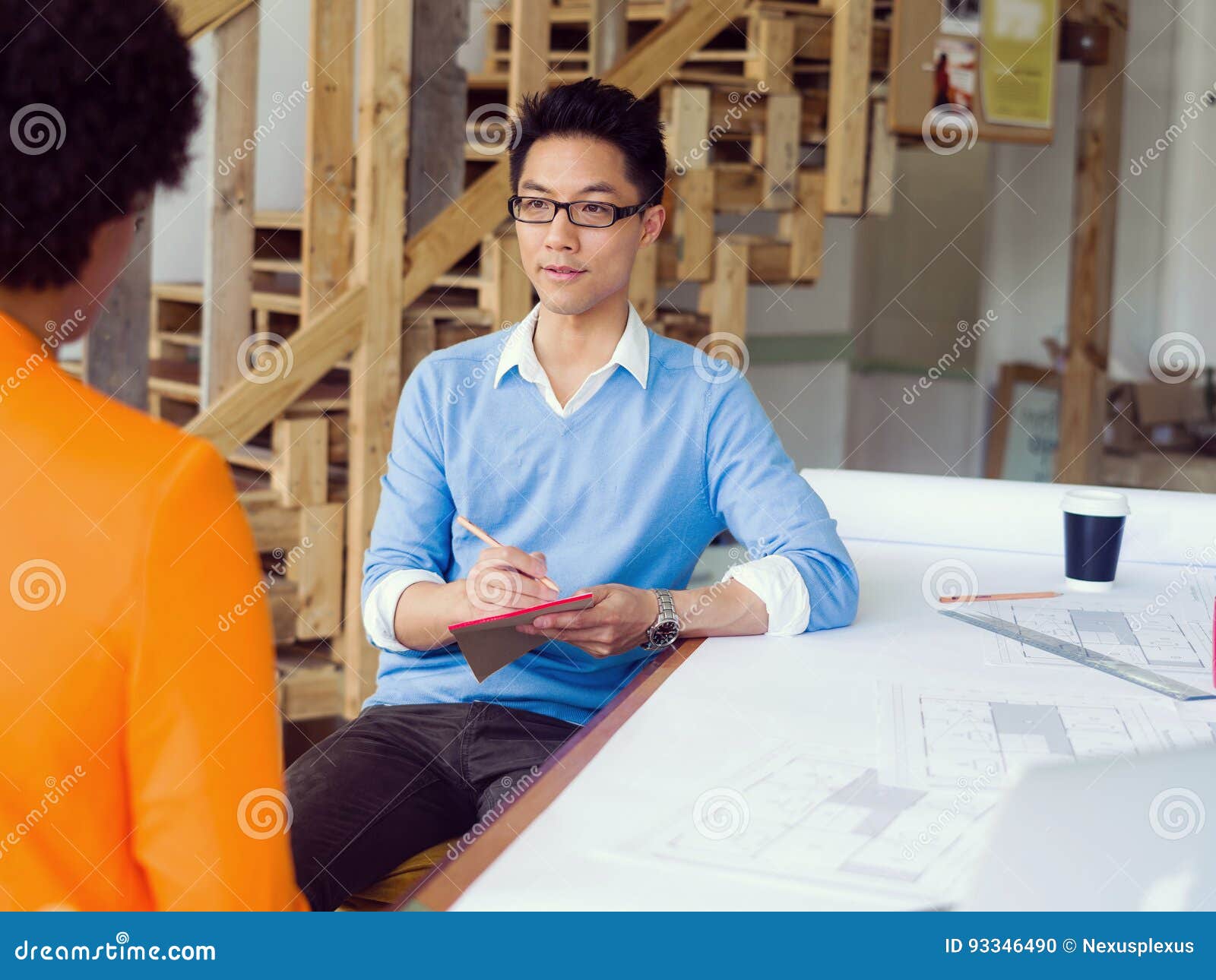 I am Ready To Answer Your Questions Stock Photo - Image of cooperation ...