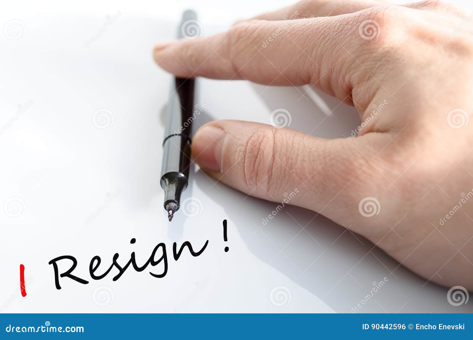 I Resign Concept stock photo. Image of frustrated, marker - 90442596