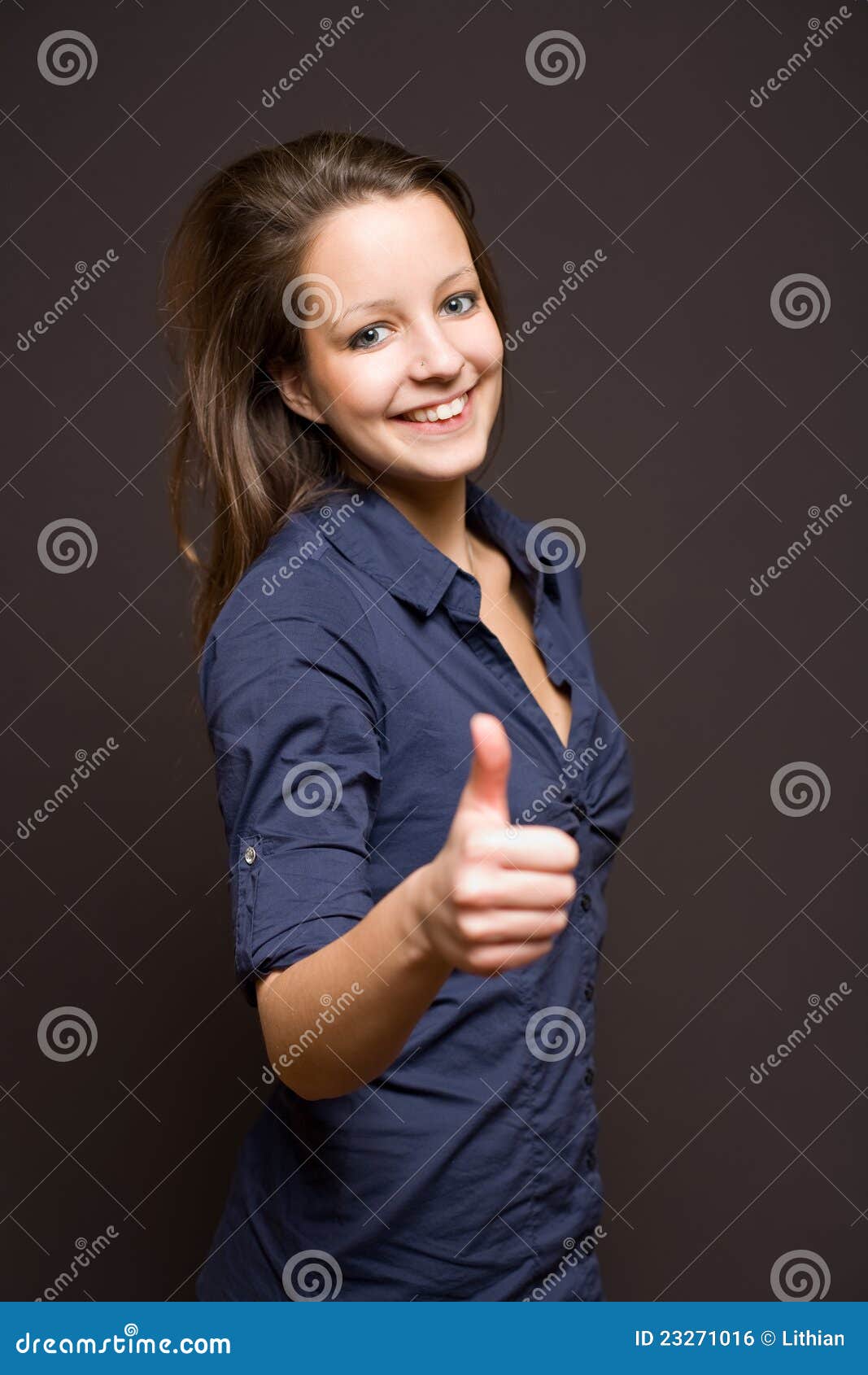 I say yes. stock photo. Image of slender, winner, blue - 23271016