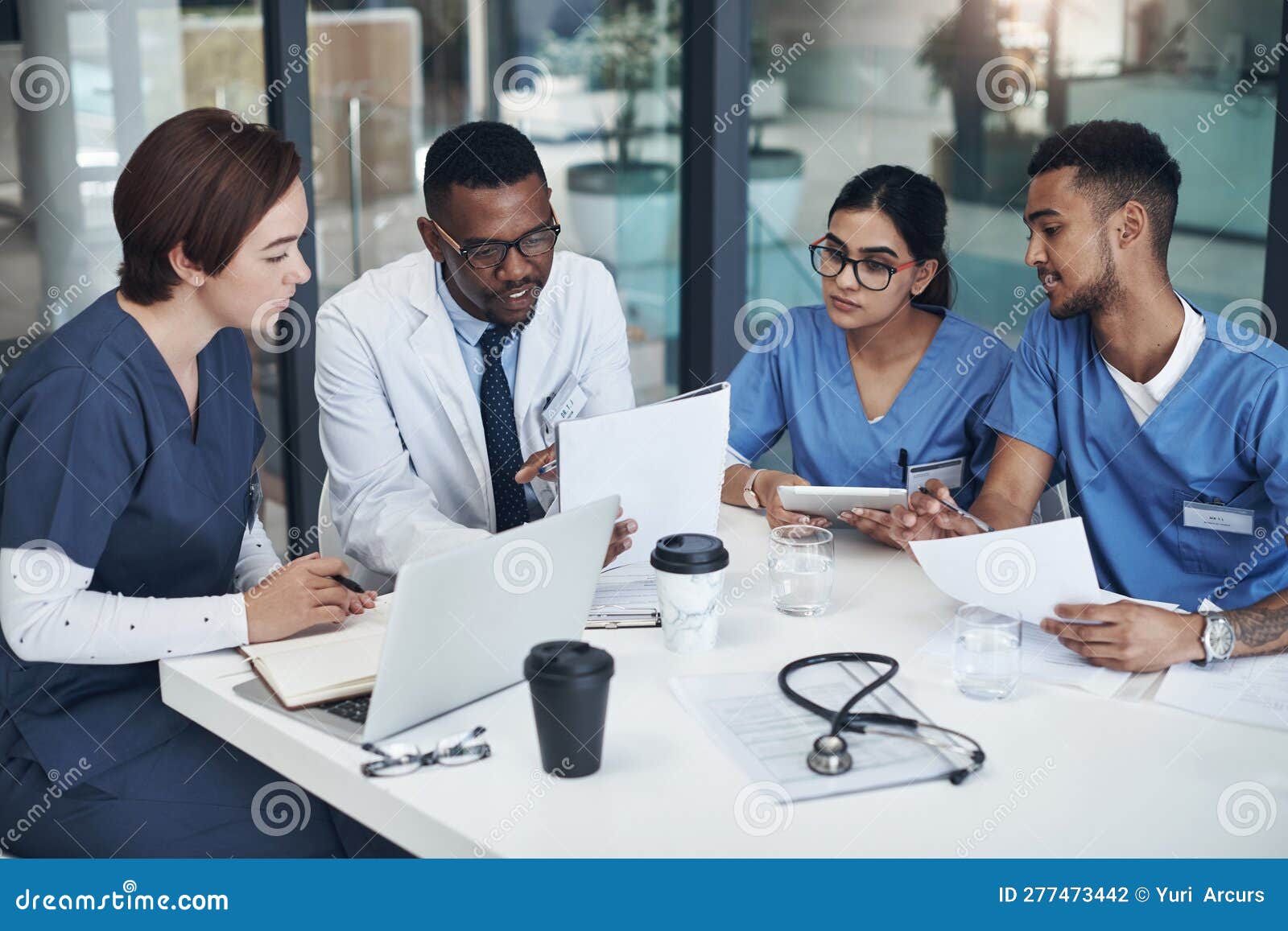 I See Some Great Data from Yesterday. a Group of Nurses and Doctors ...