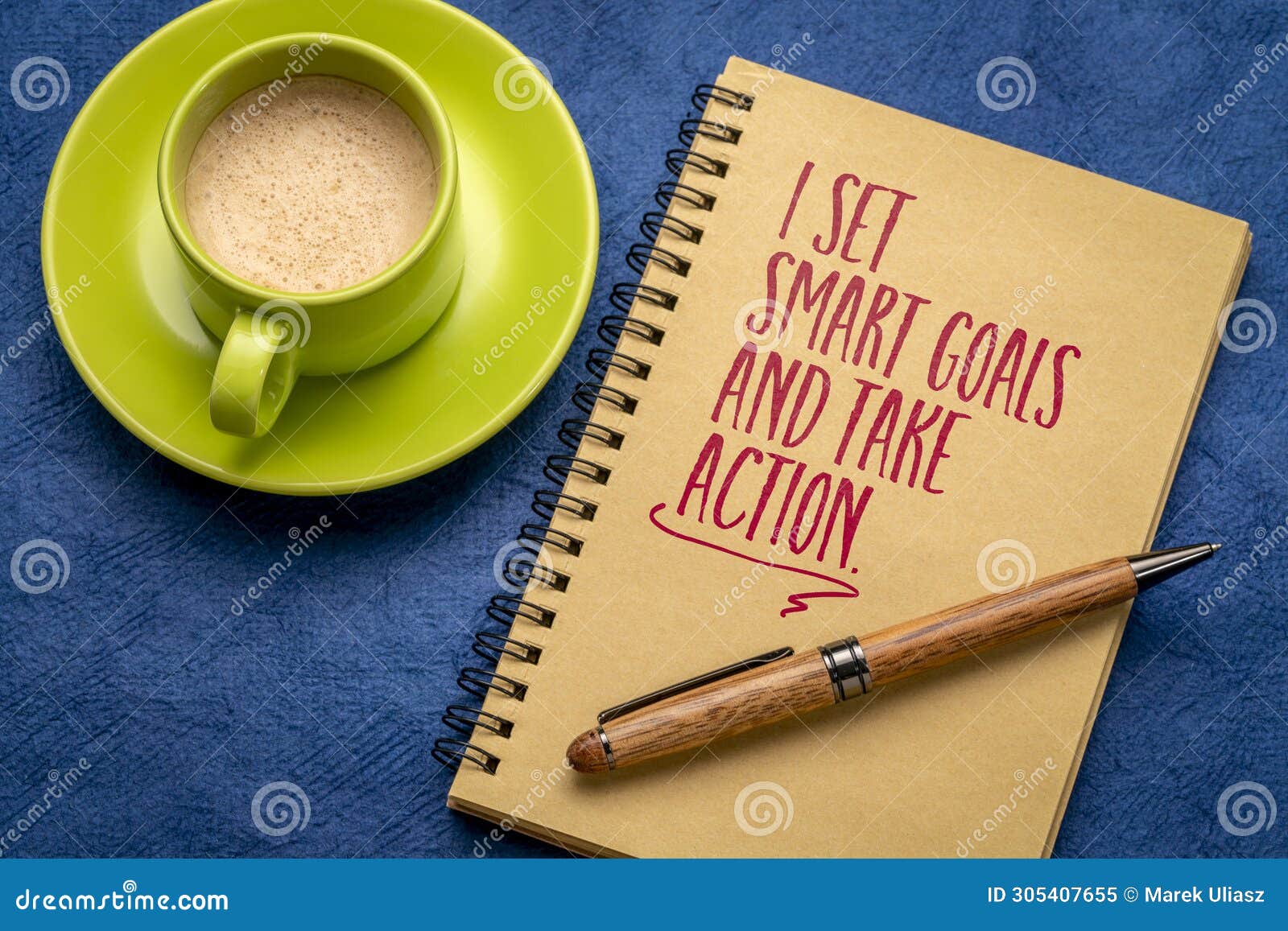 I Set Smart Goals and Take Action, Positive Affirmation Note, Goal ...