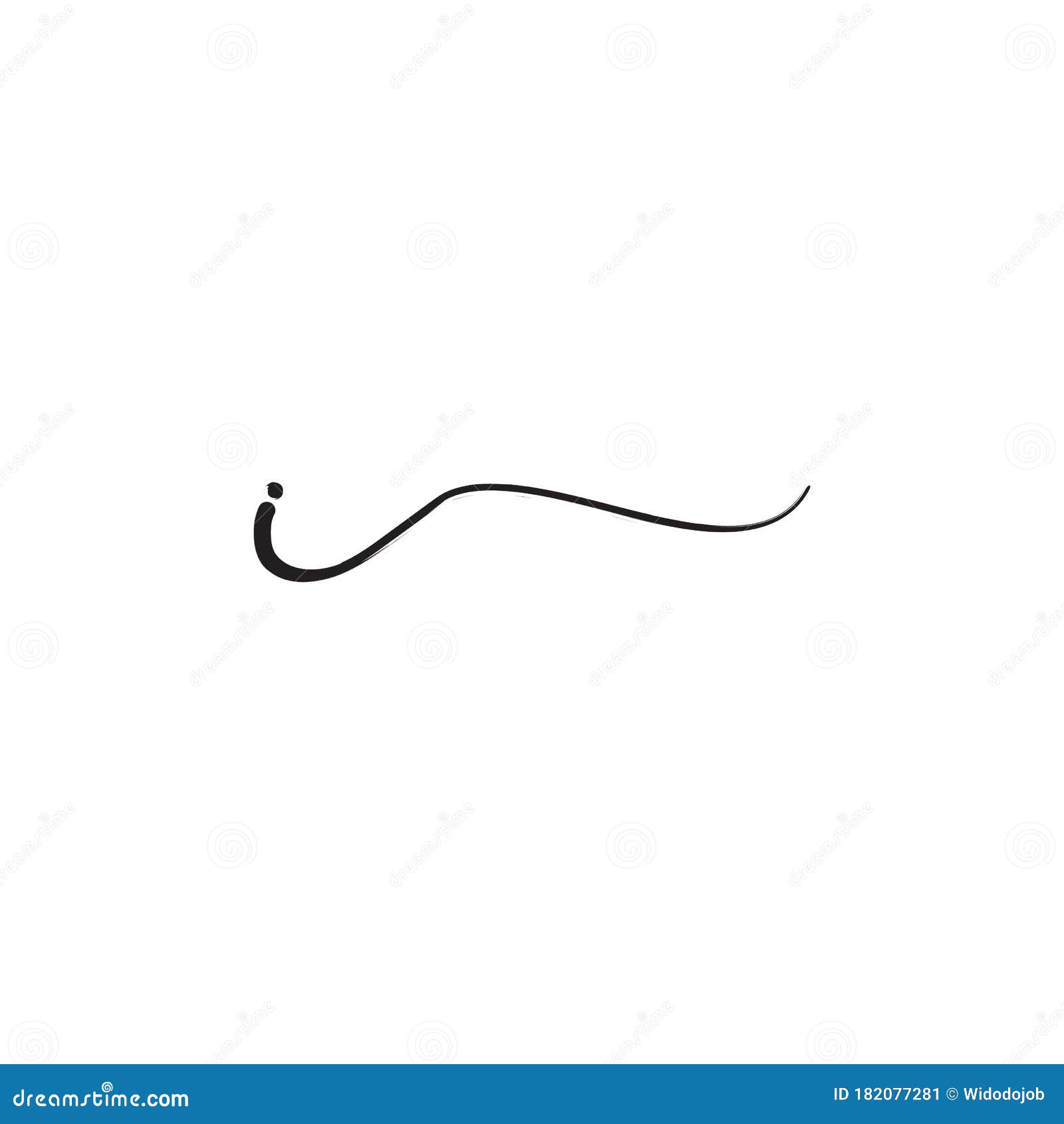 I Signature Letter Logo Design Concept Stock Vector - Illustration of ...