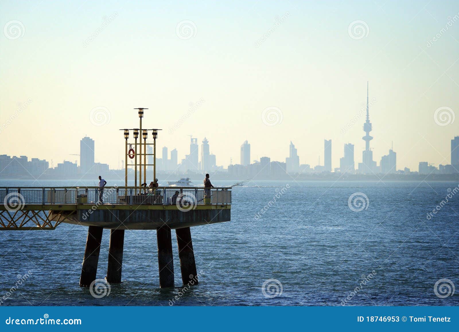 I Stadens Centrum Kuwait Horisont Fotografering för Bildbyråer - Bild ...