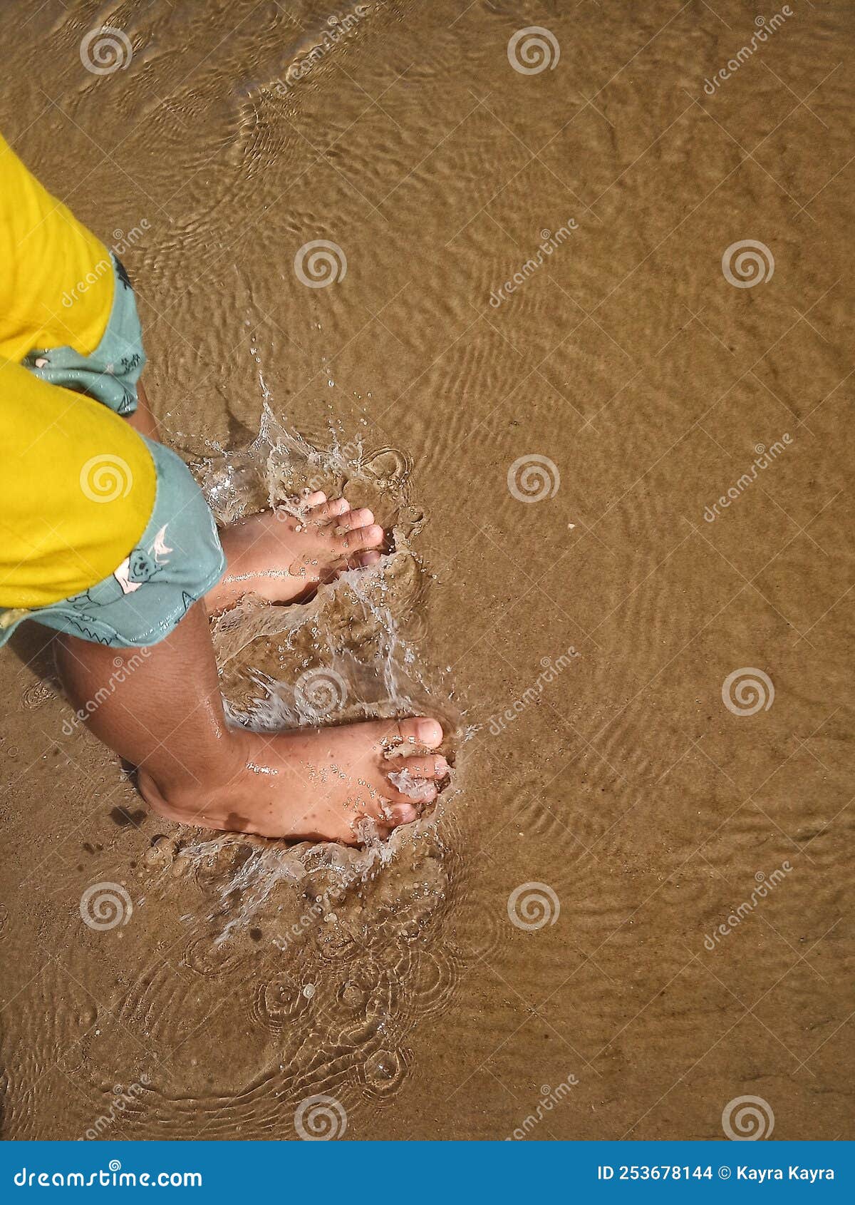 When I Step on the Water a Splash Occurs Stock Photo - Image of water ...