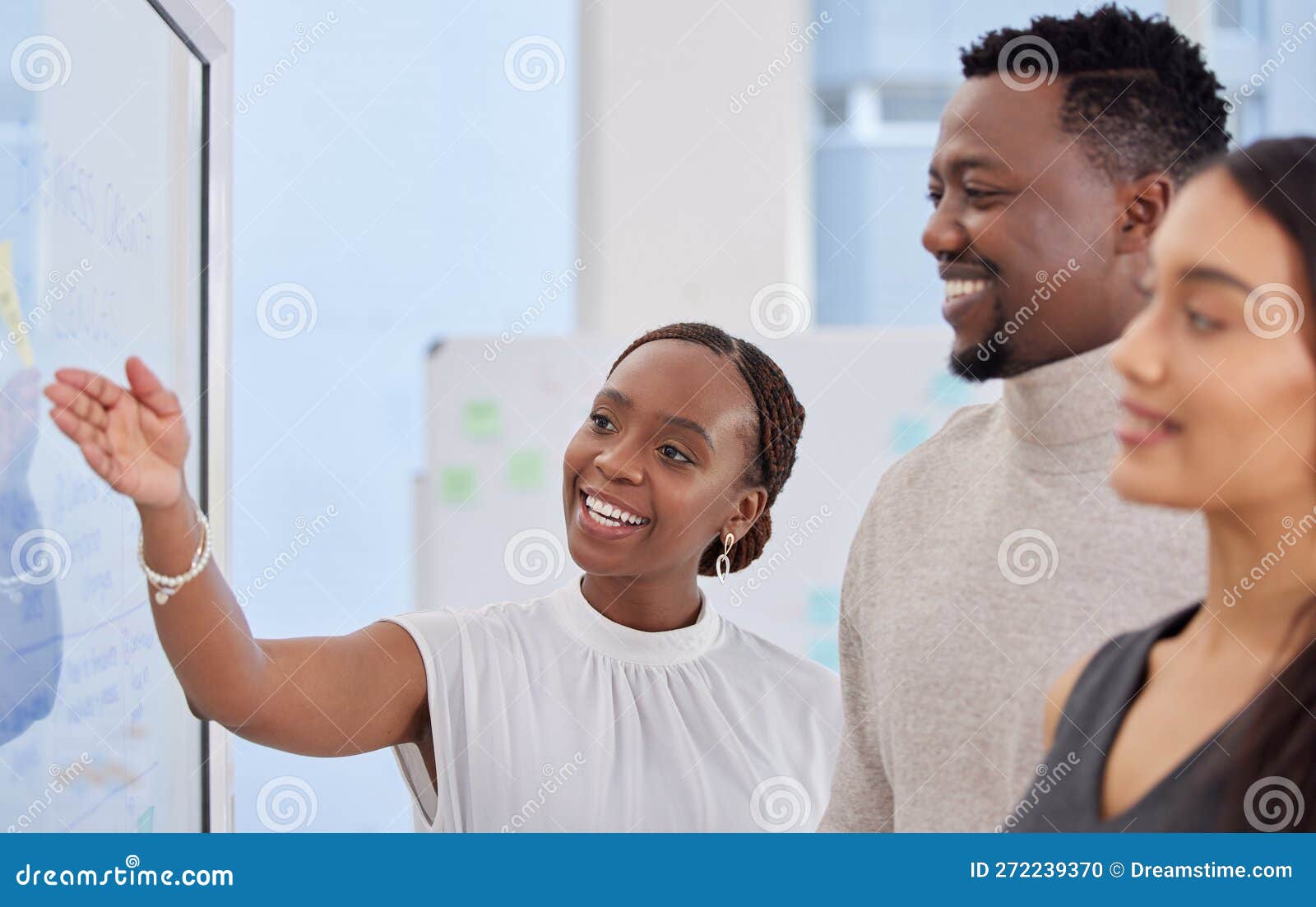 I Suggest we Move in this Direction. a Group of Businesspeople ...