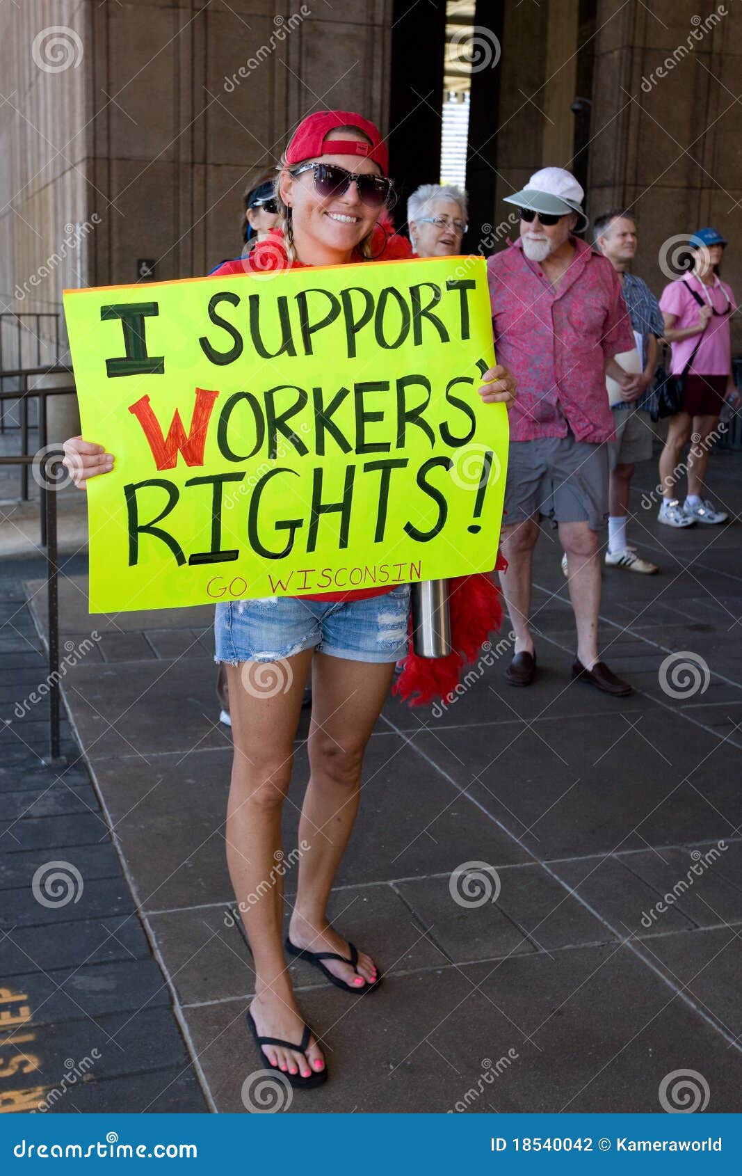 I Support Wisconsin Workesr S Rights! Editorial Photography - Image of ...