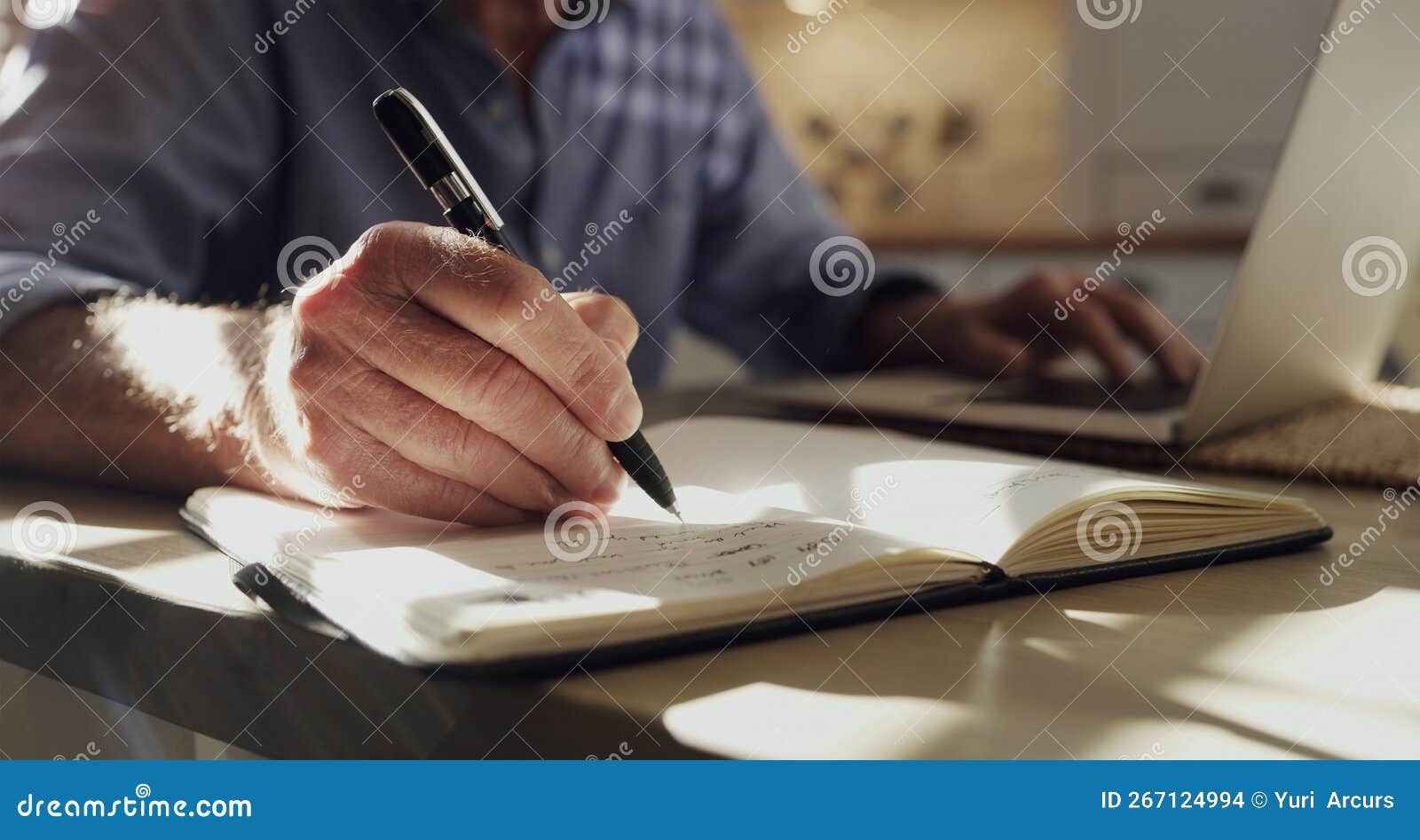 I Take Notes because My Age Makes Me Forget. an Unrecognizable Man ...