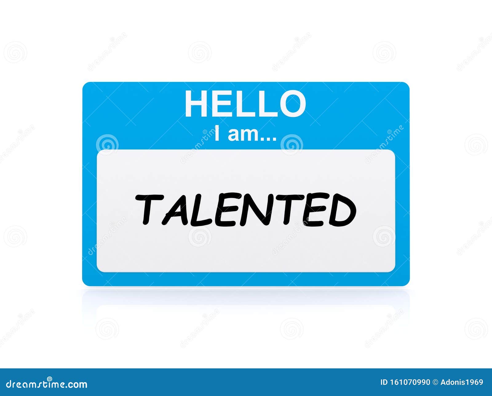 I am talented tag stock illustration. Illustration of individual ...
